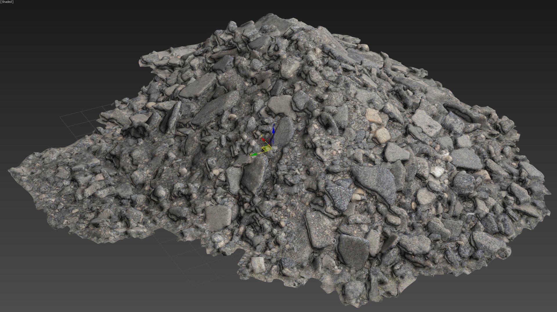 3D pieces broken asphalt model - TurboSquid 1636197