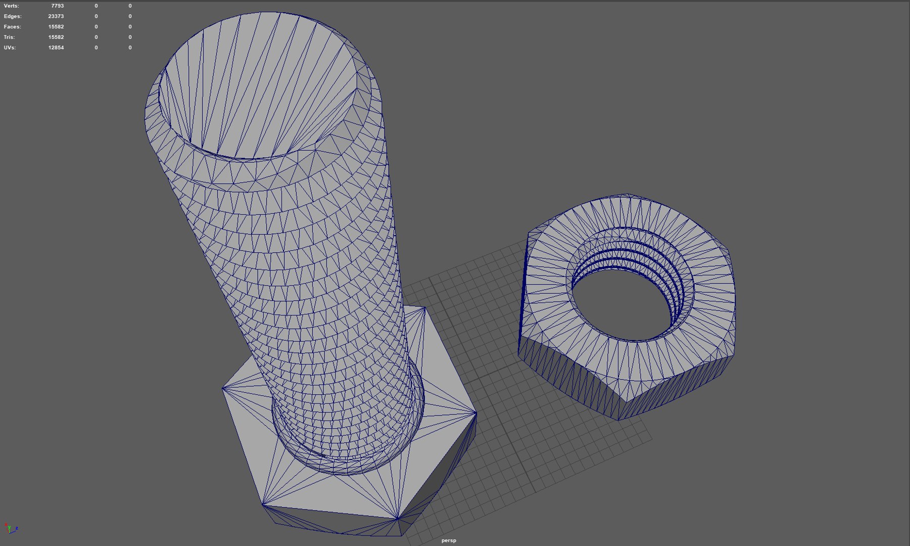 Nut Screw 3D Model - TurboSquid 1702866