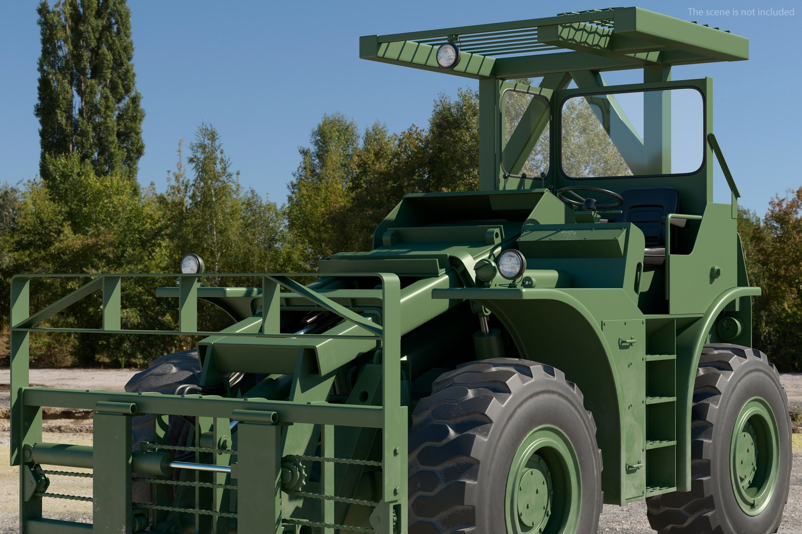 Rough terrain military forklift 3D - TurboSquid 1708740