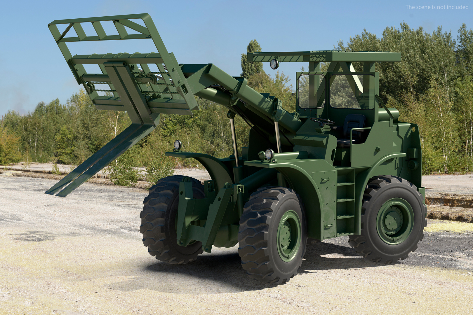Rough terrain military forklift 3D - TurboSquid 1708740