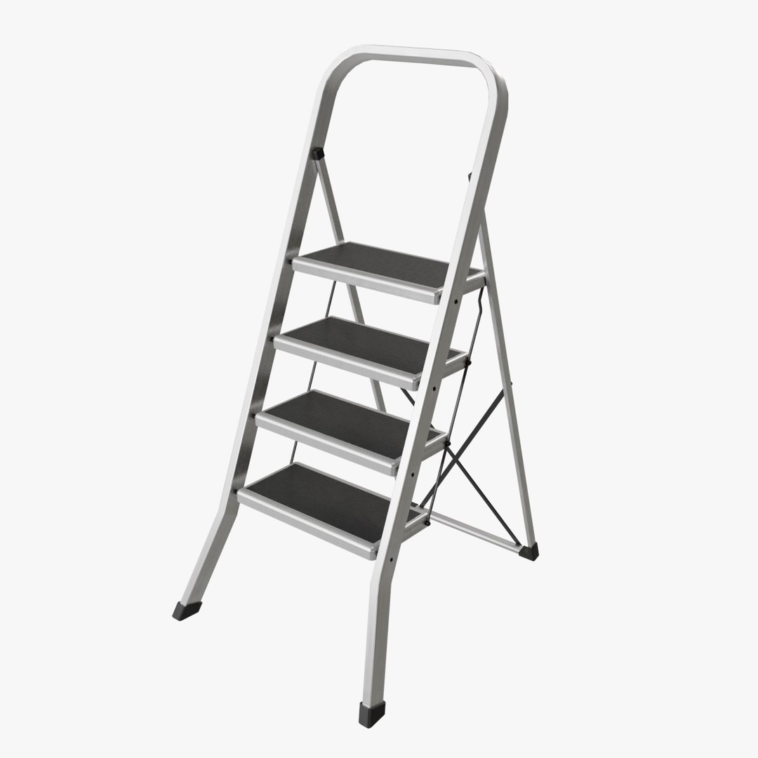 Metal Step Ladder 3D Model - TurboSquid 2112274