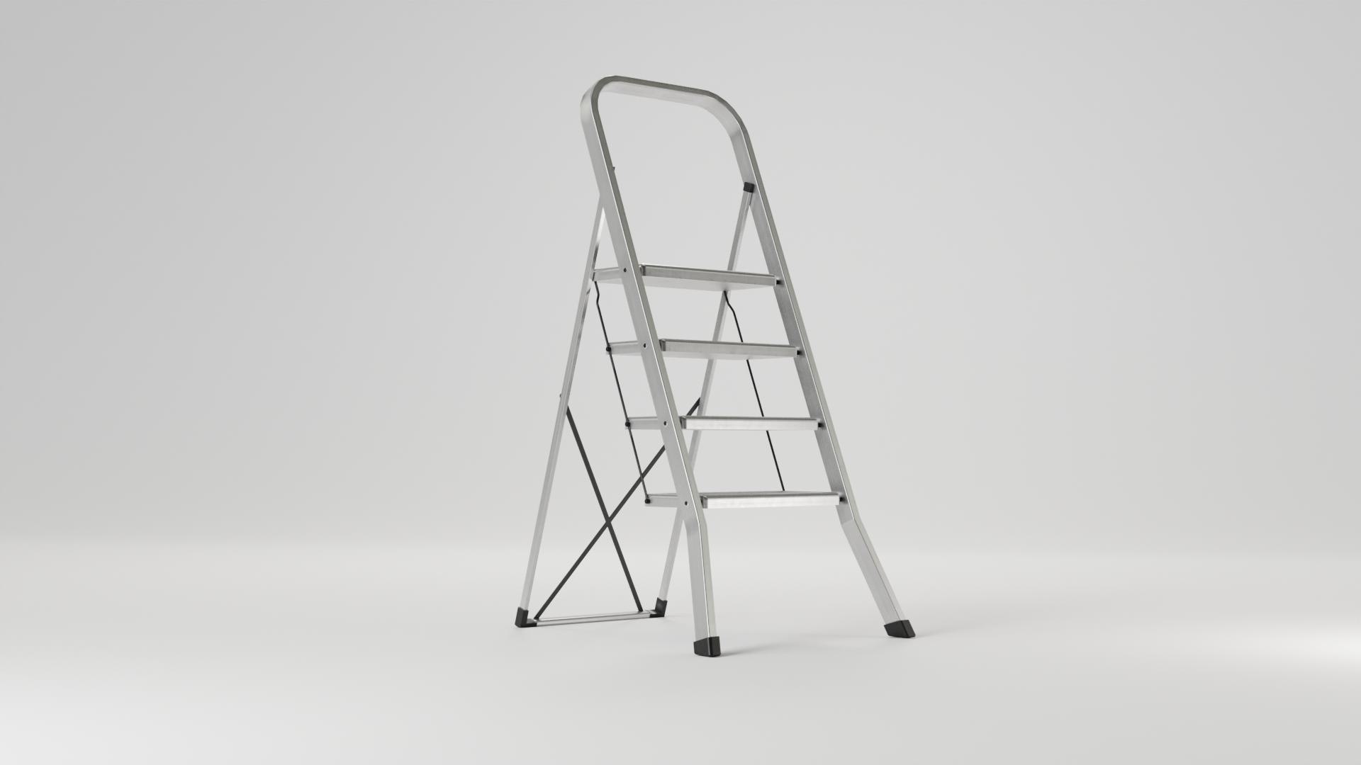 Metal Step Ladder 3D Model - TurboSquid 2112274