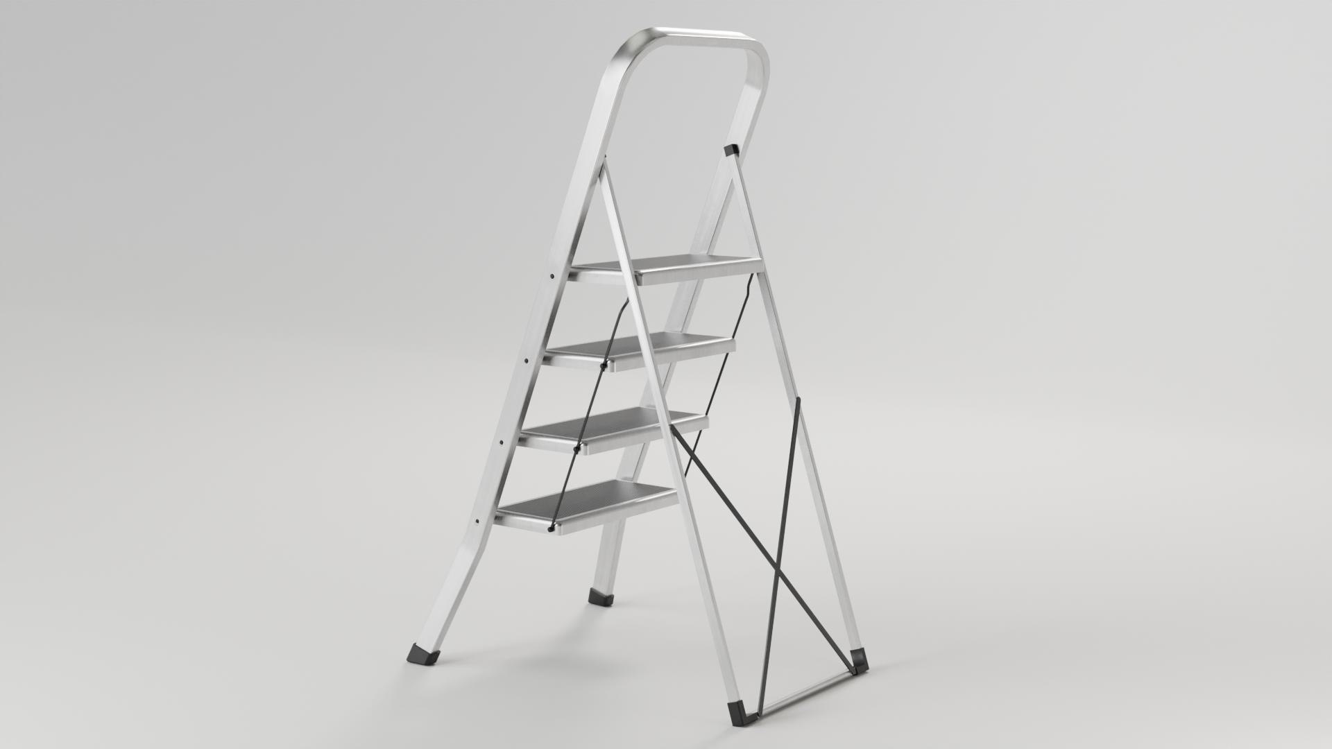 Metal Step Ladder 3D Model - TurboSquid 2112274