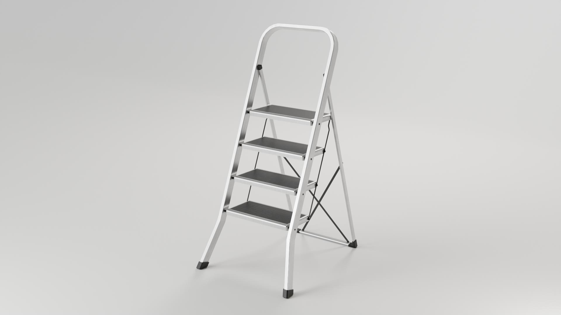 Metal Step Ladder 3D Model - TurboSquid 2112274