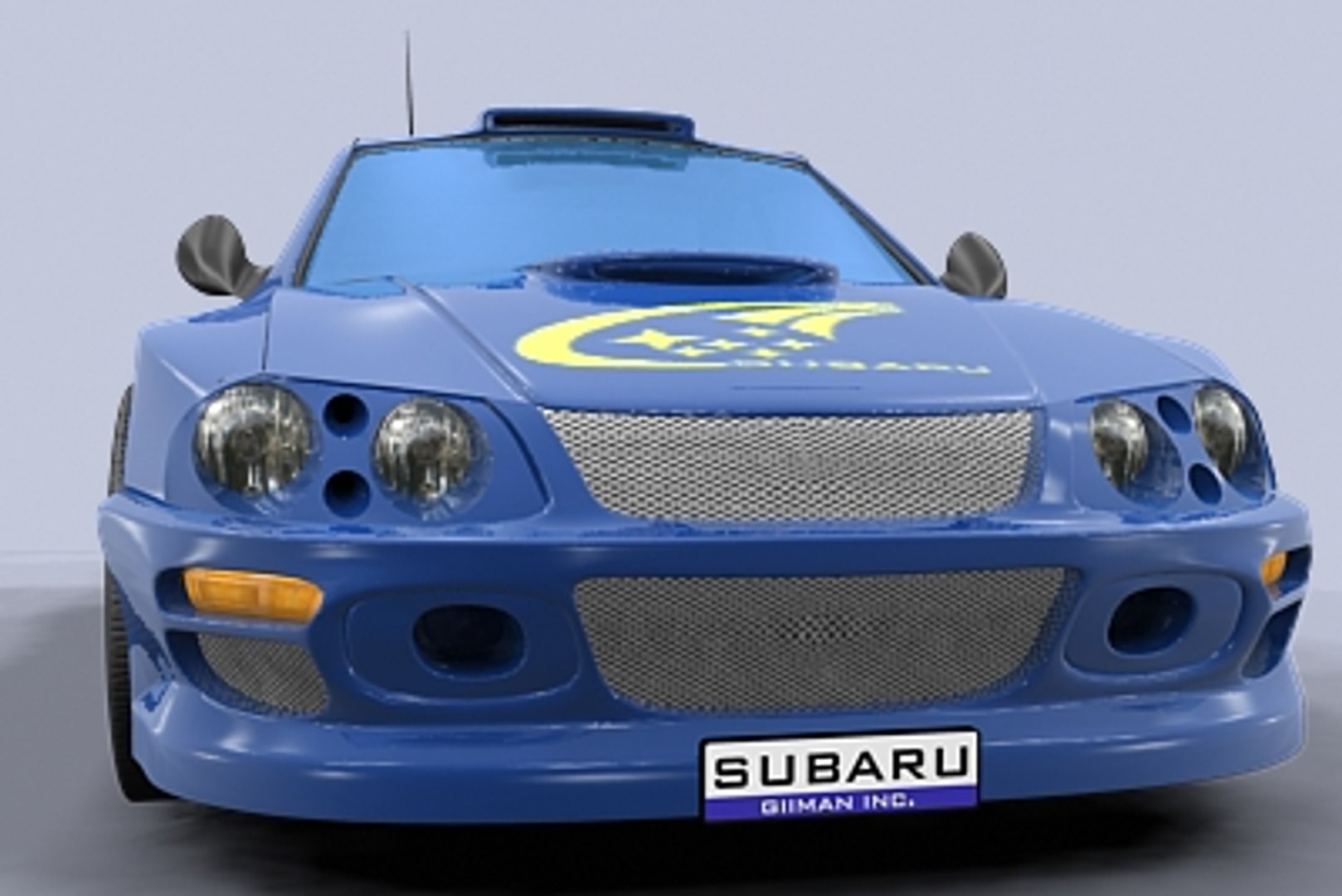 subaru impreza 3d model