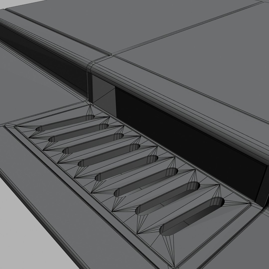 3d Set Sidewalk Driveway