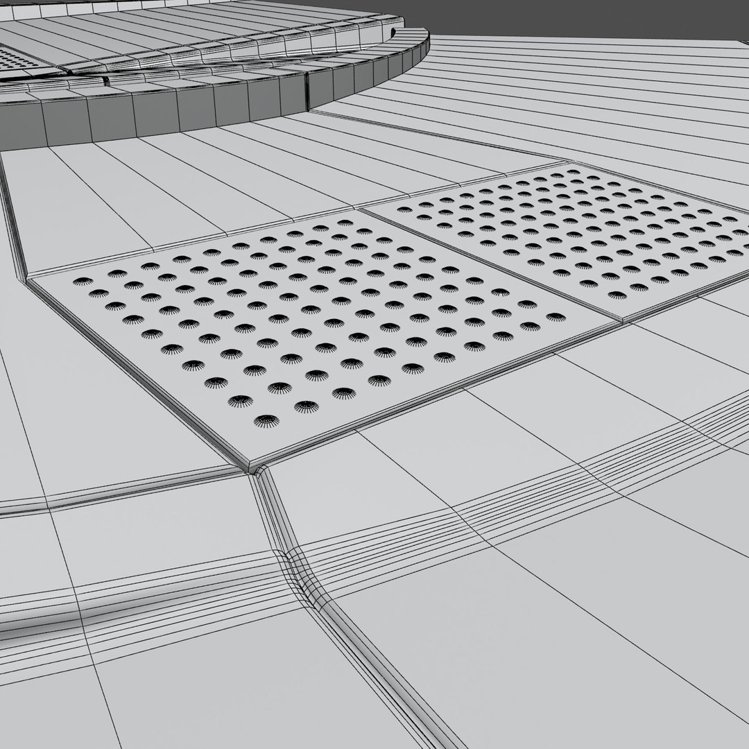 3d Set Sidewalk Driveway