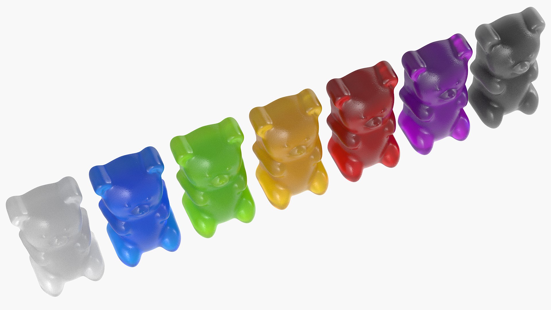 3D Gummy Bears 2 - TurboSquid 2018265