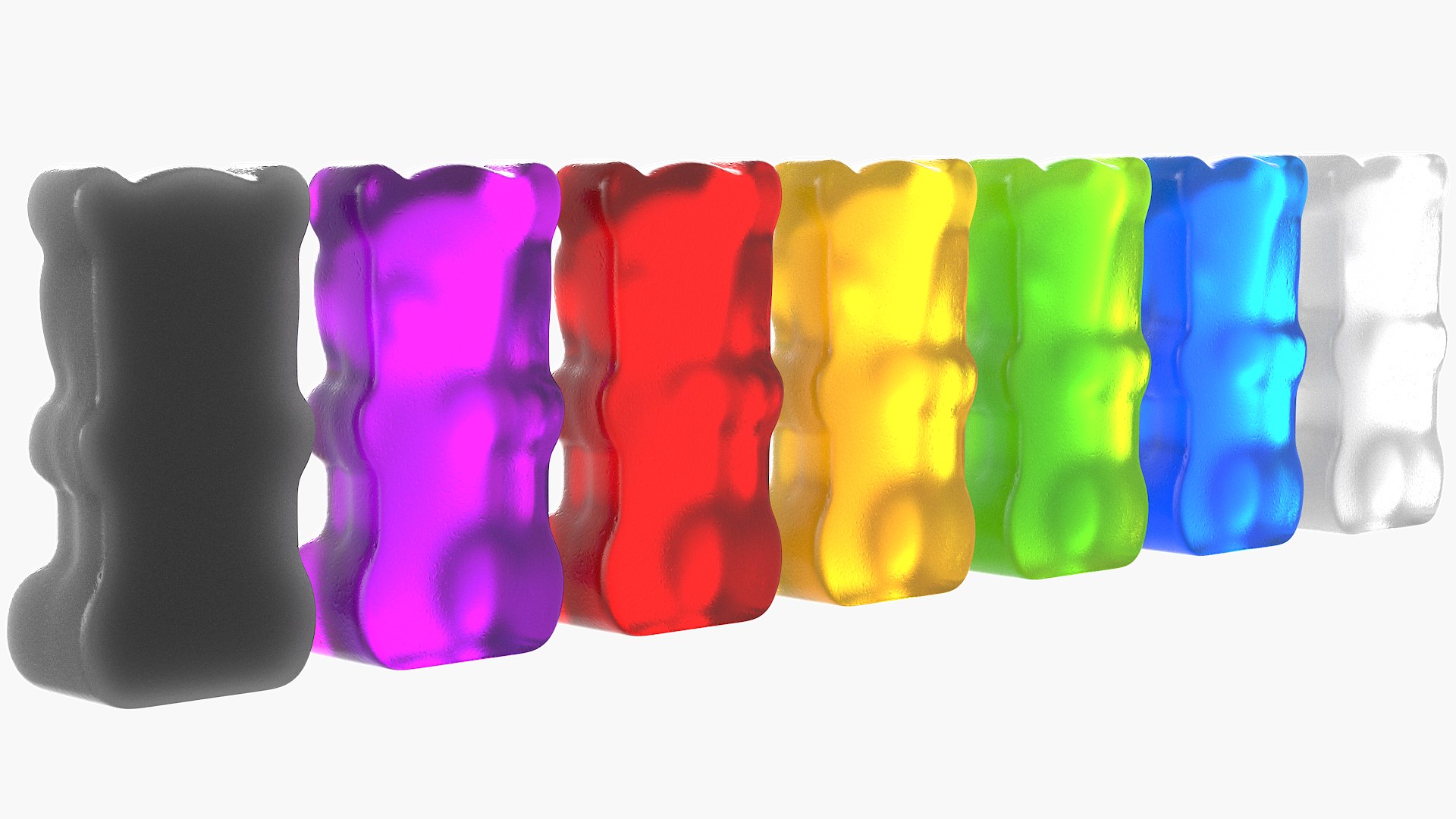 3D Gummy Bears 2 - TurboSquid 2018265