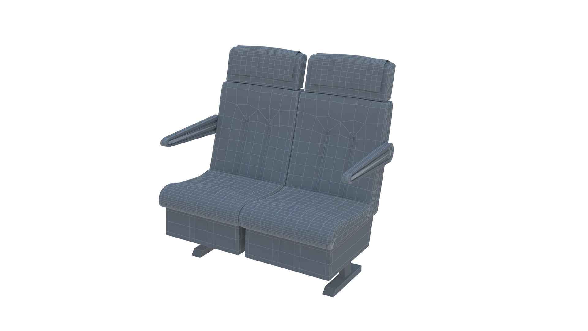 Train Passenger Chair 3D Model - TurboSquid 2146168