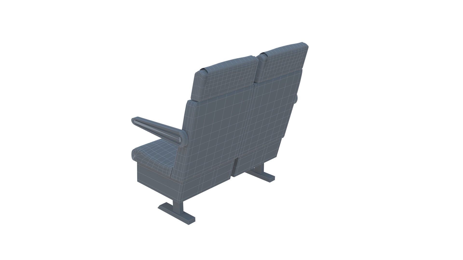 Train Passenger Chair 3D Model - TurboSquid 2146168