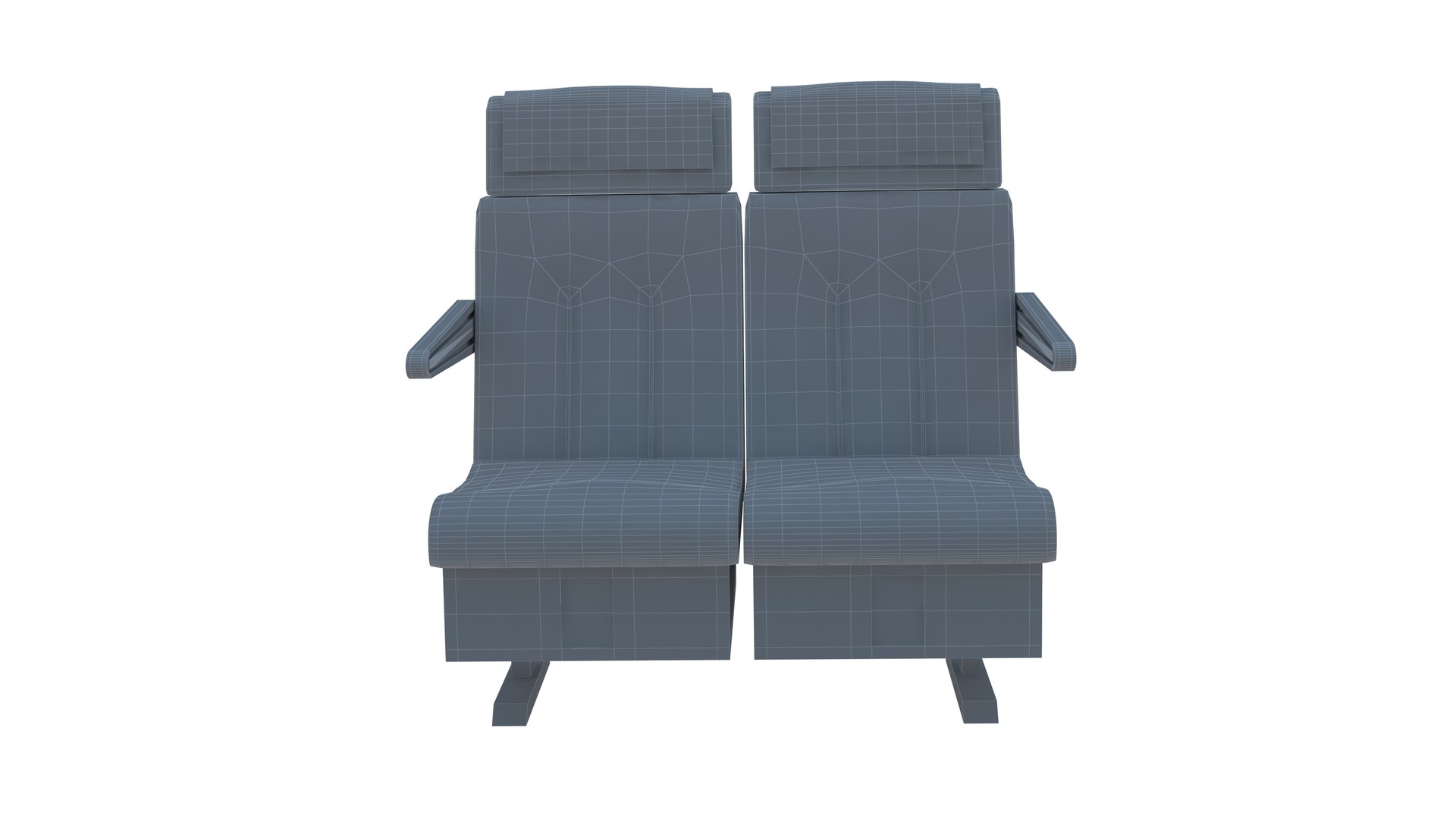 Train Passenger Chair 3D Model - TurboSquid 2146168