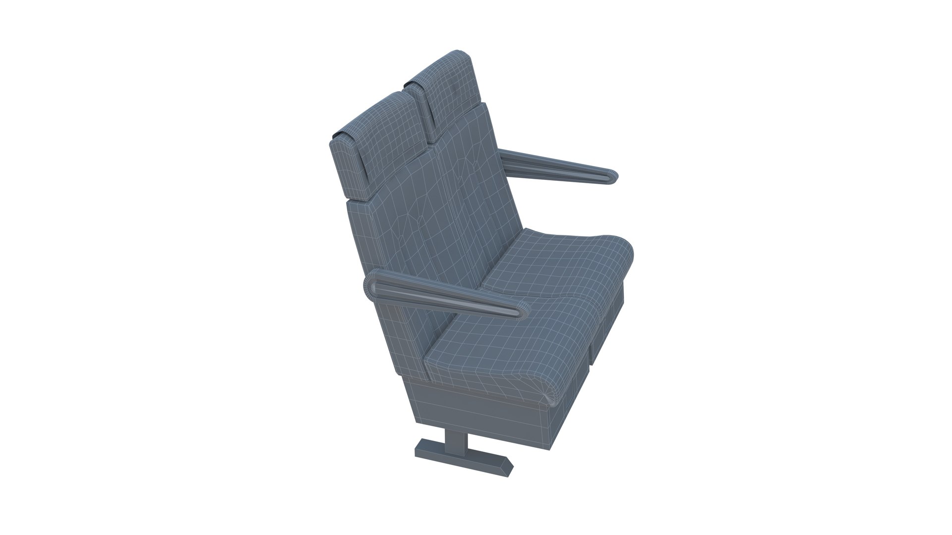 Train Passenger Chair 3D Model - TurboSquid 2146168
