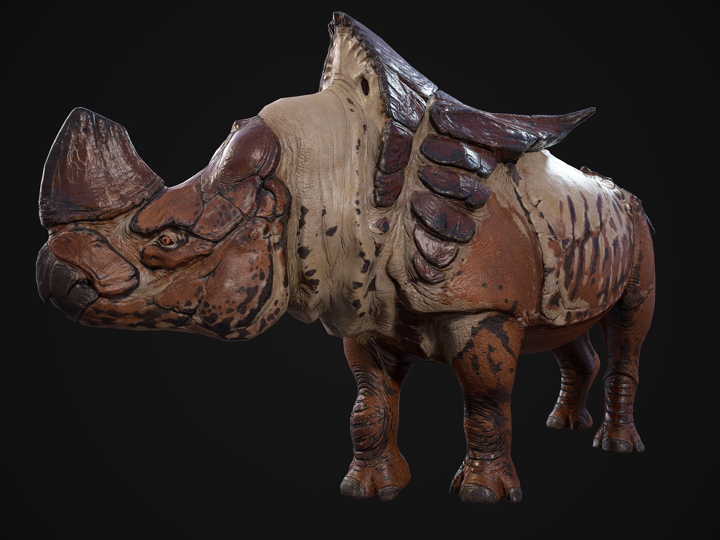 3D Model Alien Rhinoceros - TurboSquid 2381490