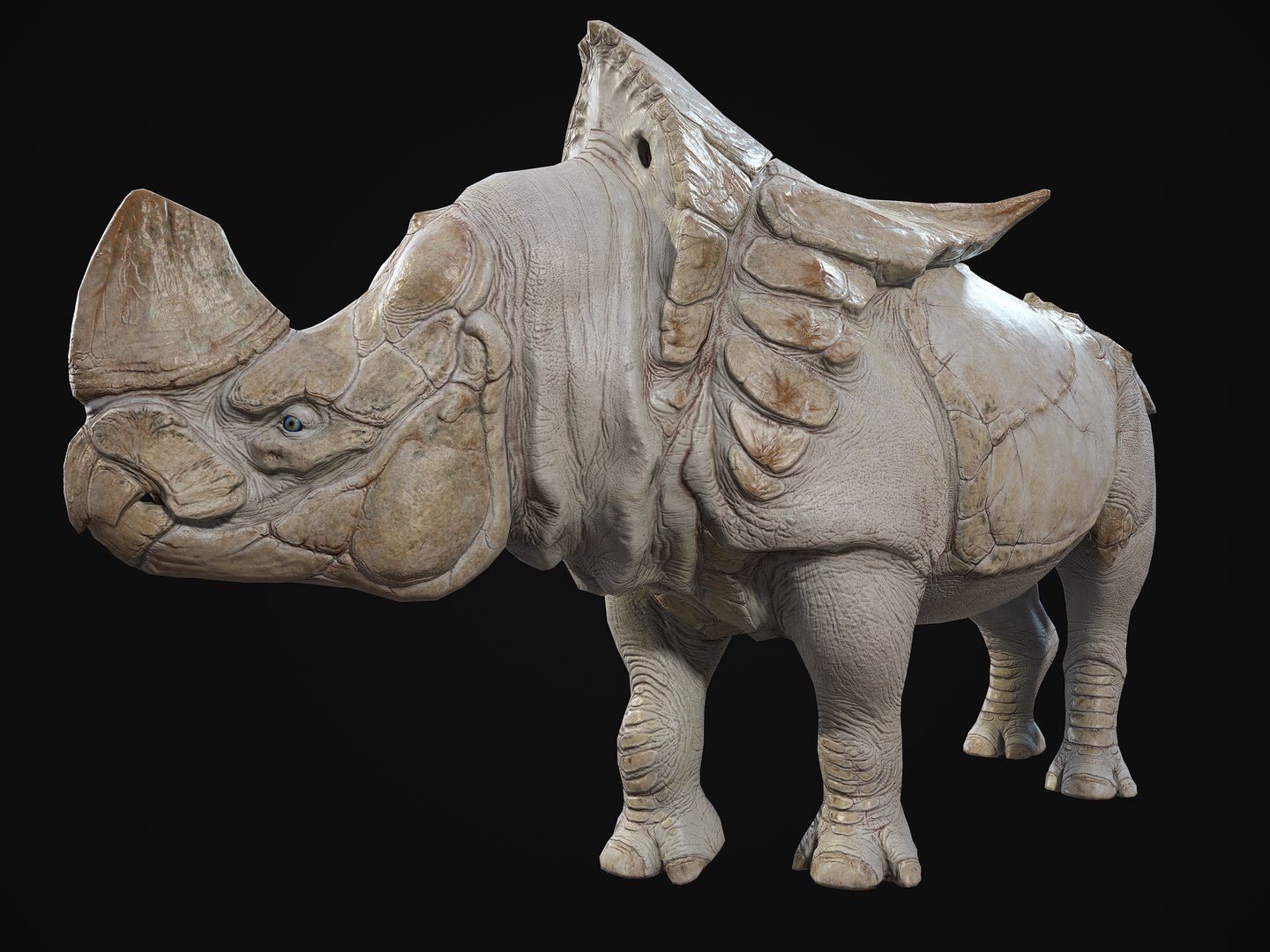 3D Model Alien Rhinoceros - TurboSquid 2381490
