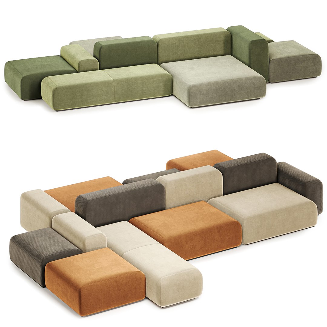 Klaster Minimalist Modular Cubes 3D Model - TurboSquid 2254576