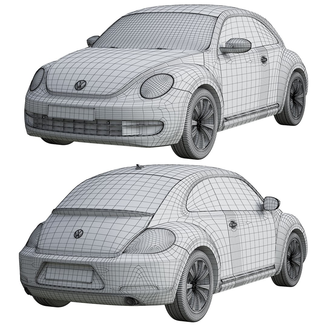 Volkswagen Beetle 3D Model - TurboSquid 1535461