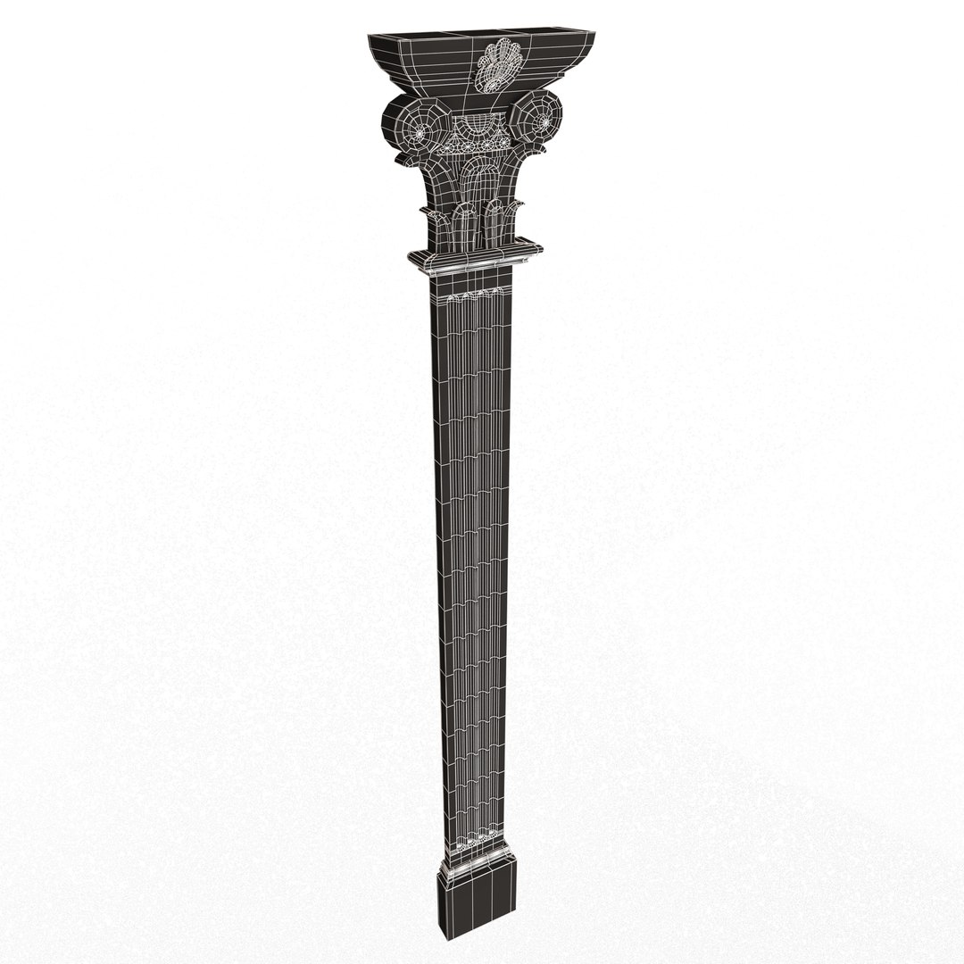 3D Column Capital 0603 - TurboSquid 1959637