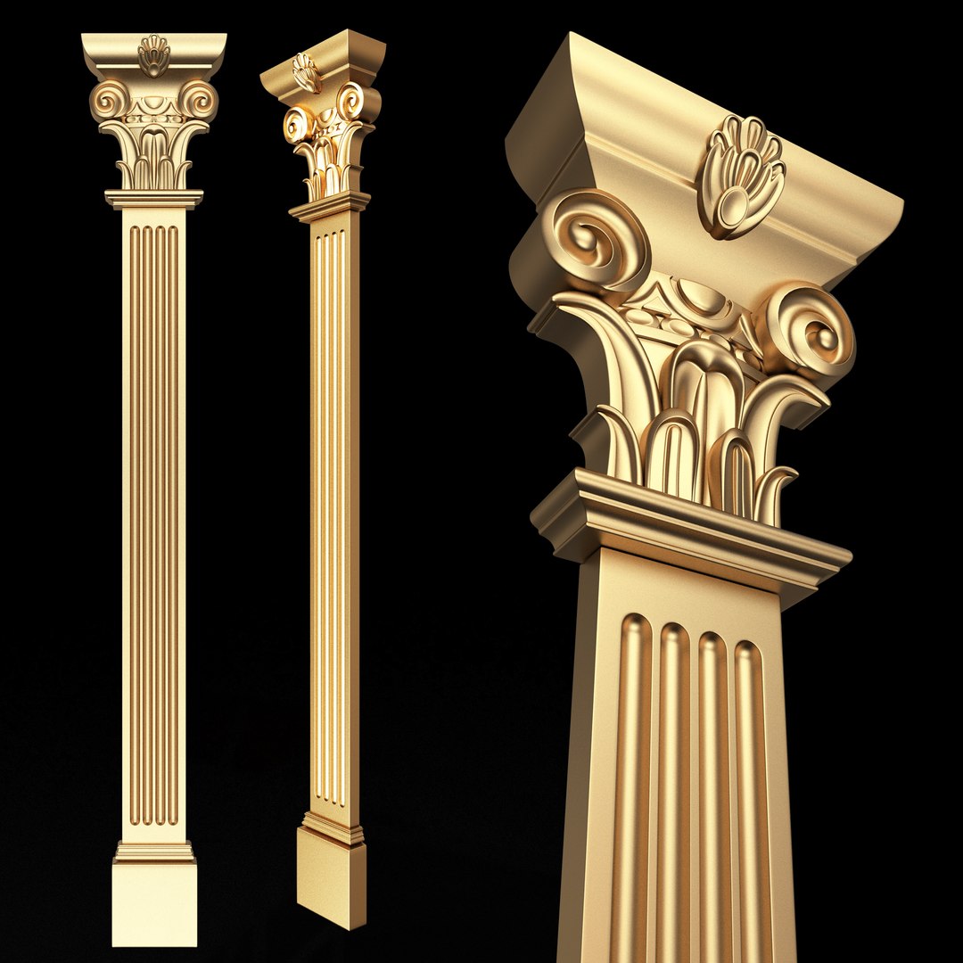 3D Column Capital 0603 - TurboSquid 1959637