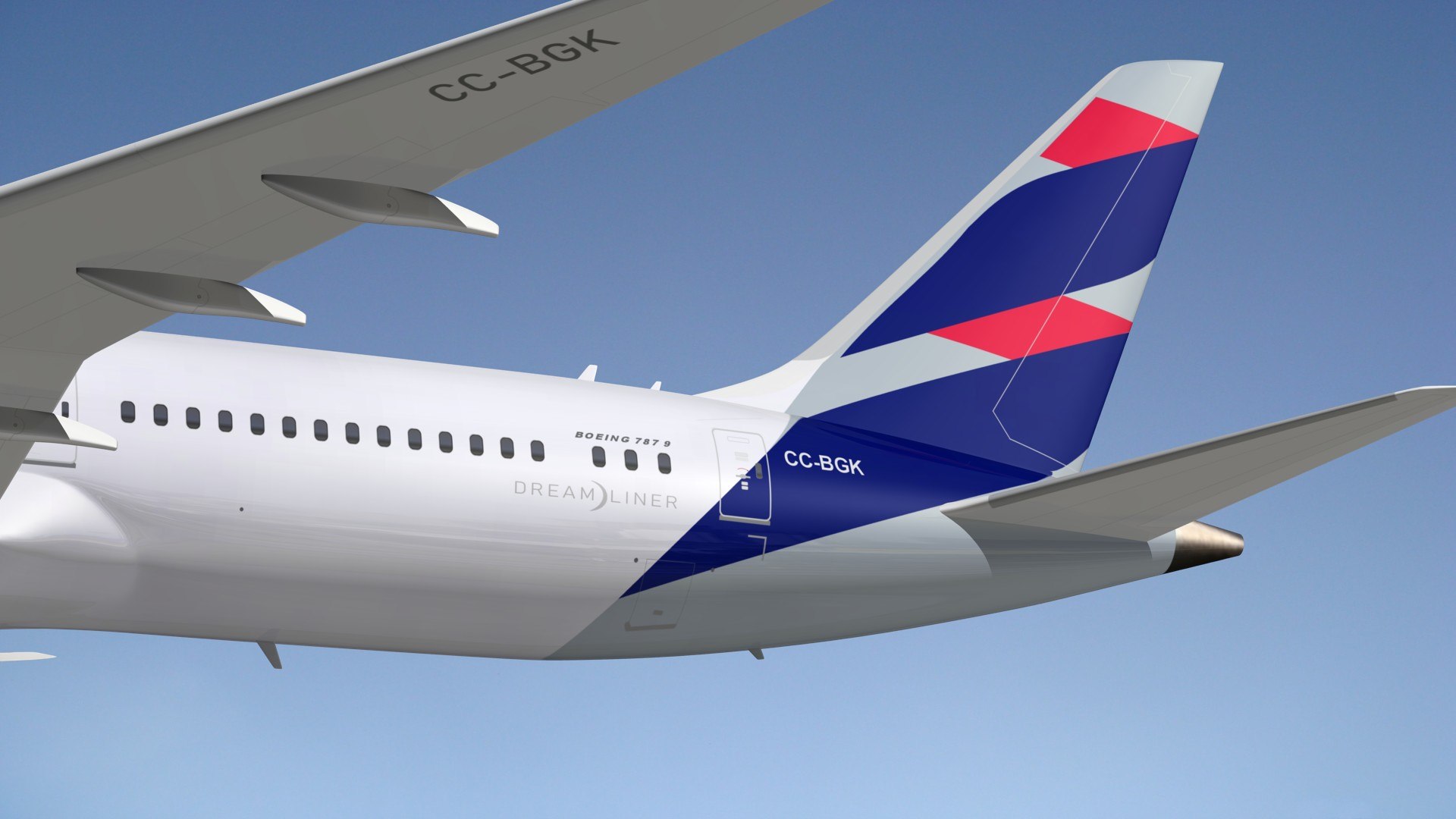 3D Model Boeing 789 Latam - TurboSquid 2153504