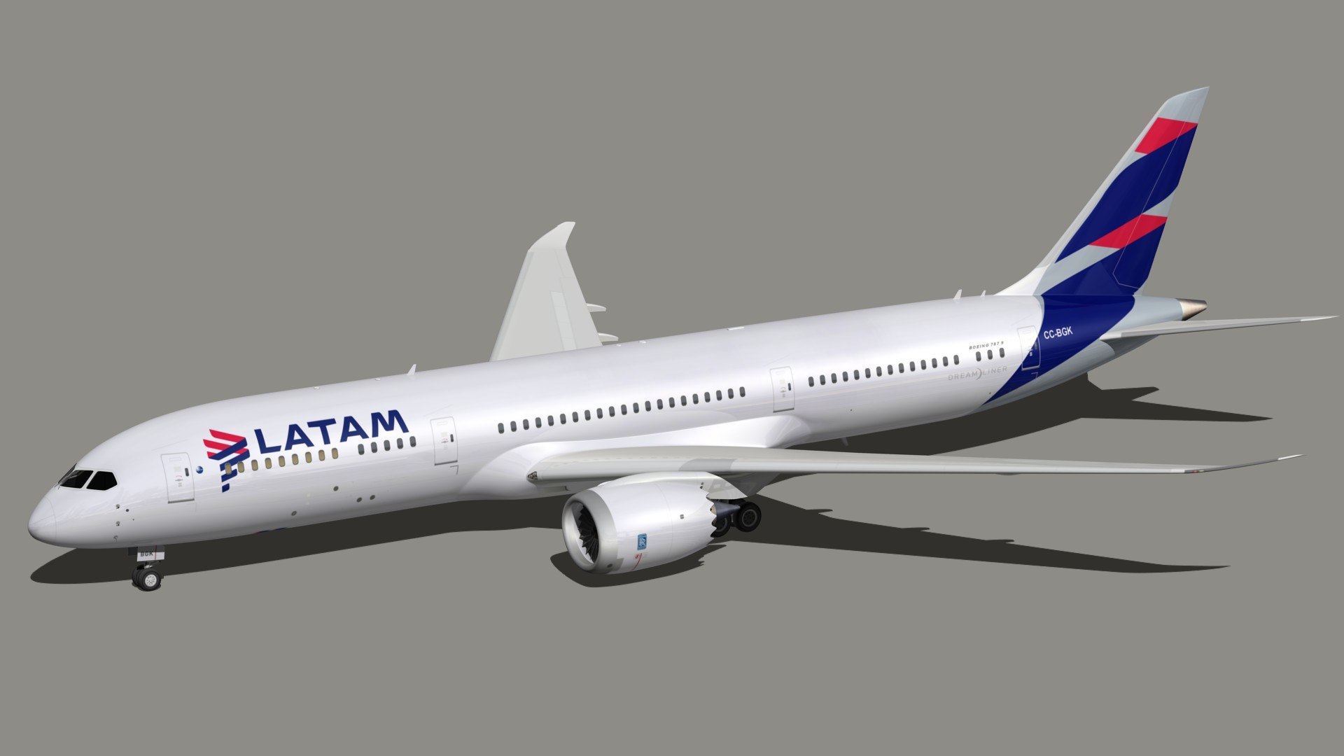 3D Model Boeing 789 Latam - TurboSquid 2153504