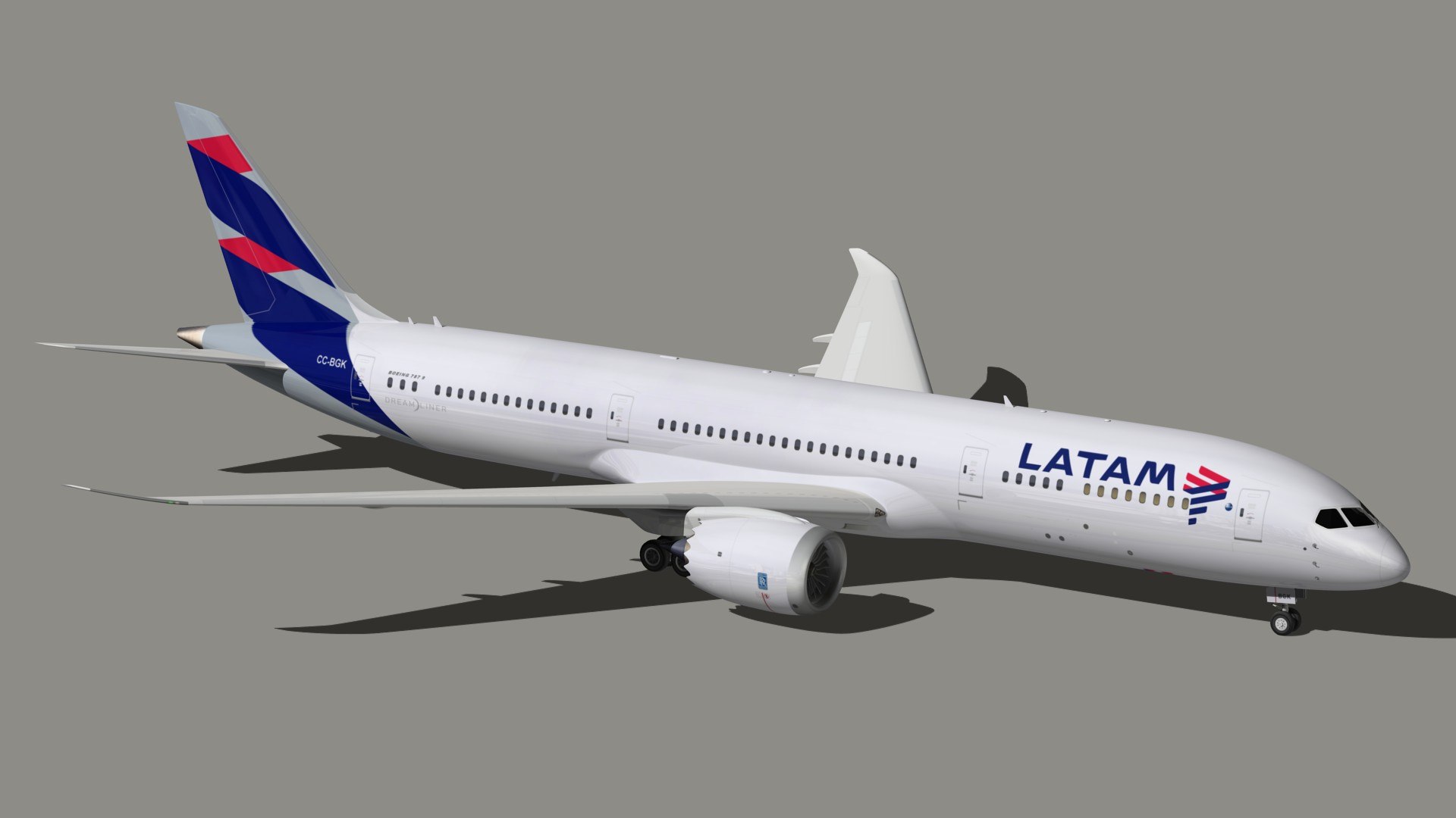 3D Model Boeing 789 Latam - TurboSquid 2153504