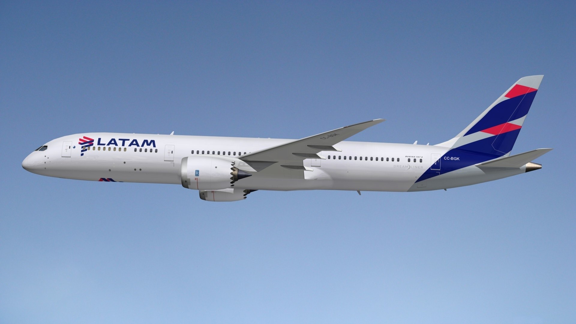 3D Model Boeing 789 Latam - TurboSquid 2153504