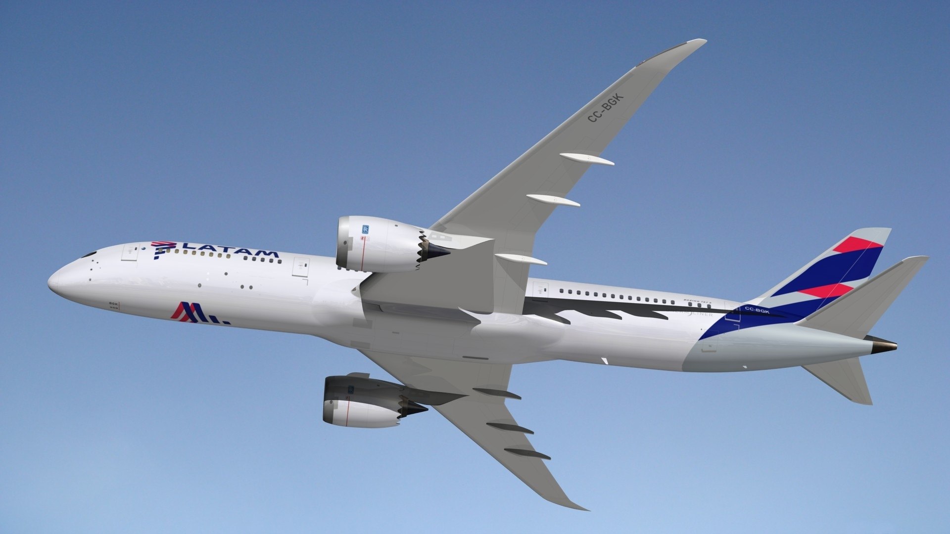 3D Model Boeing 789 Latam - TurboSquid 2153504