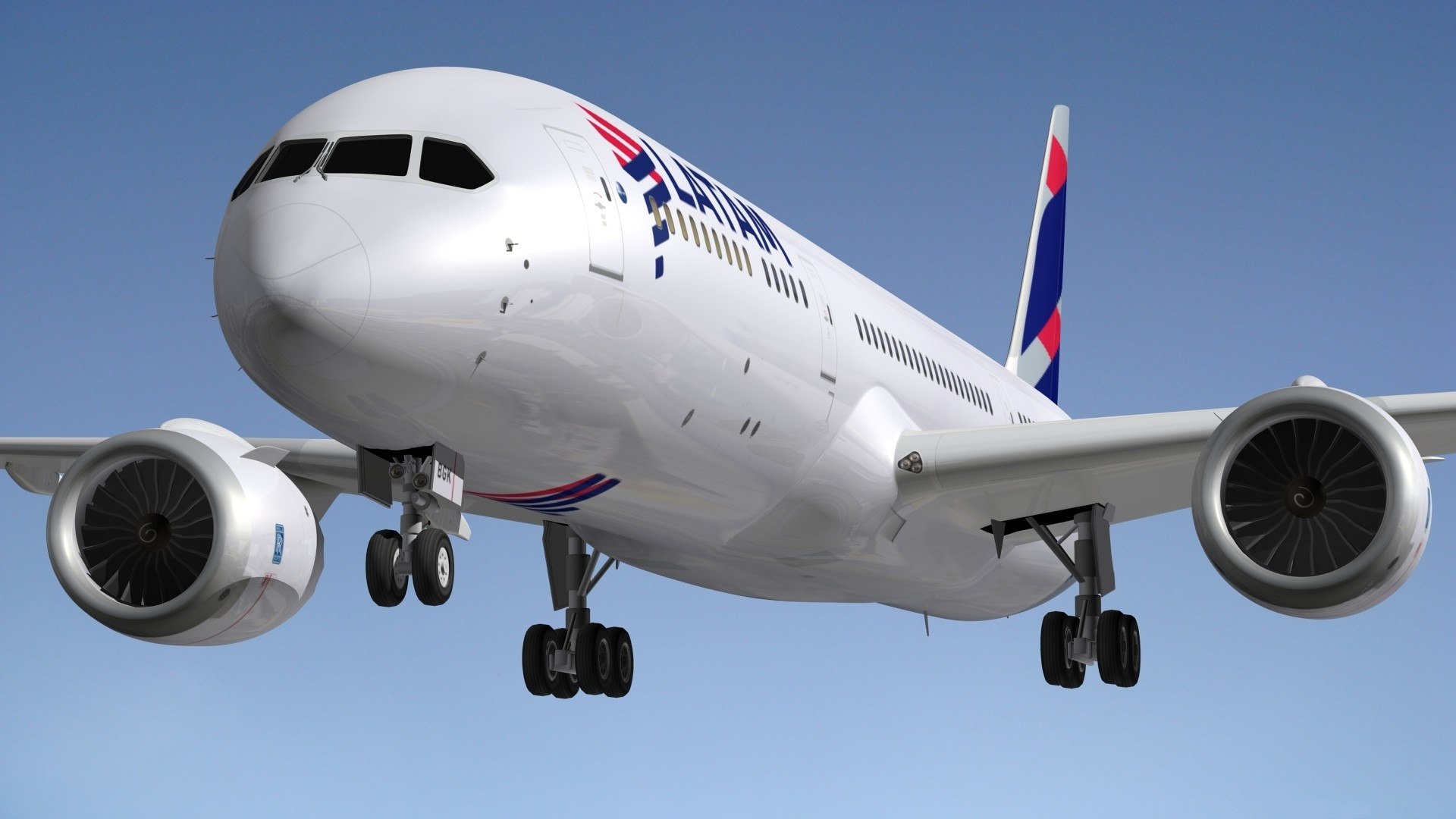 3D Model Boeing 789 Latam - TurboSquid 2153504