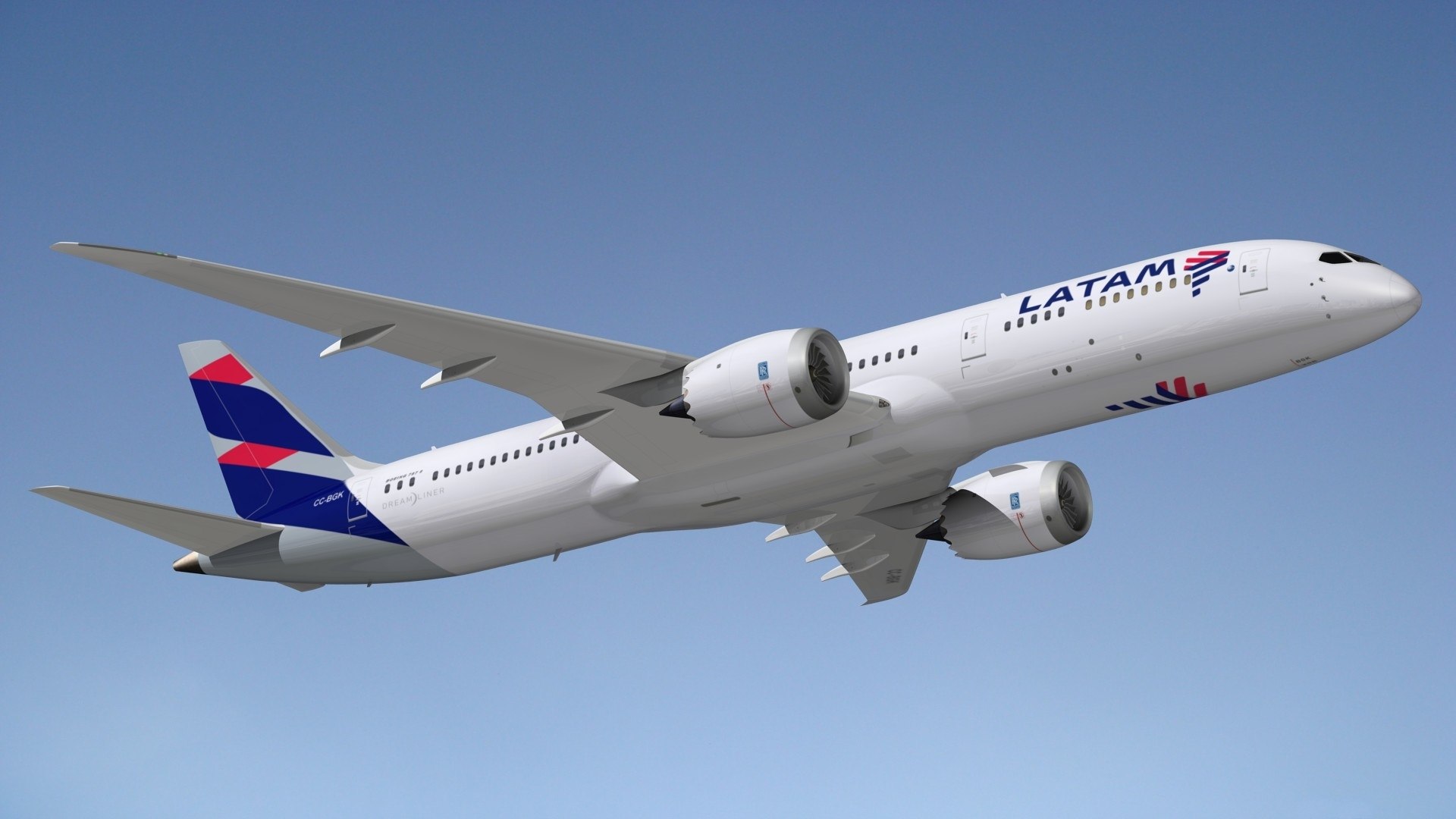 3D Model Boeing 789 Latam - TurboSquid 2153504