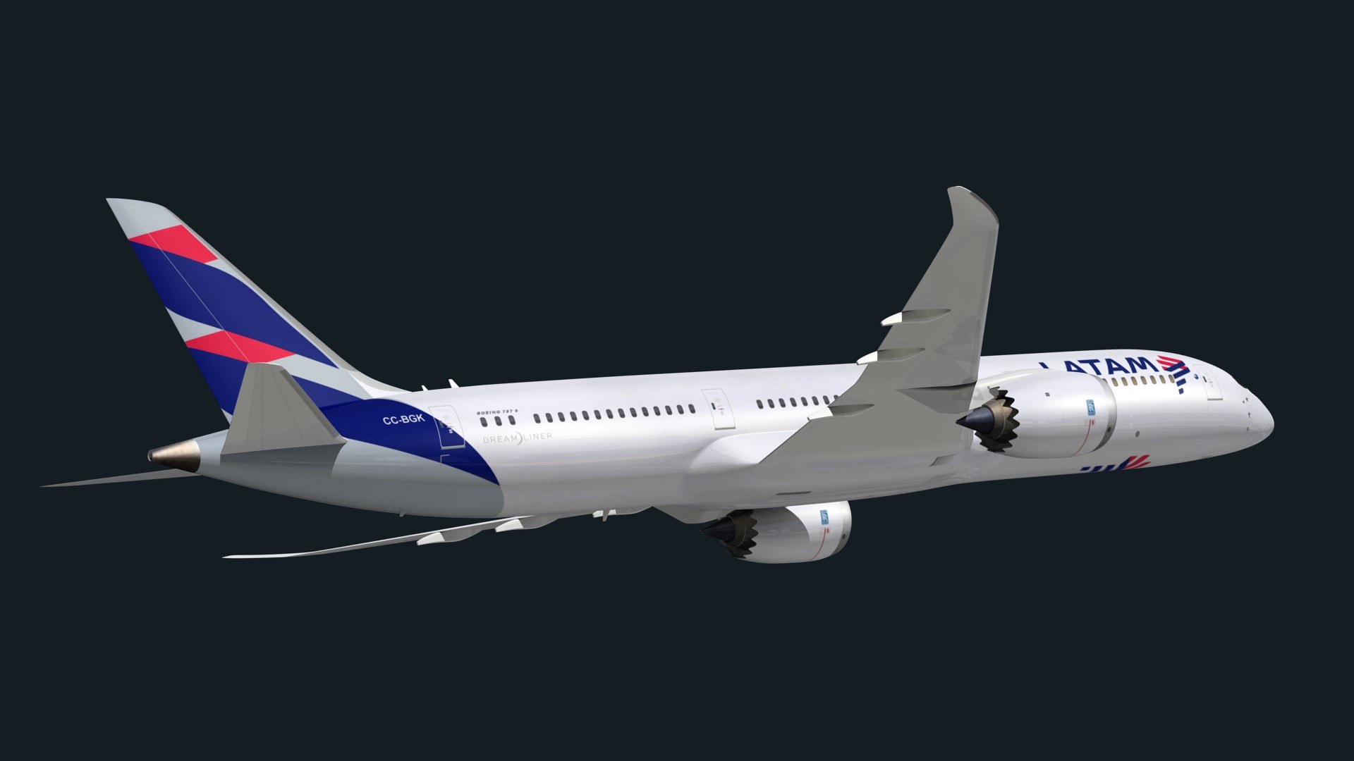 3D model Boeing 789 Latam - TurboSquid 2153504