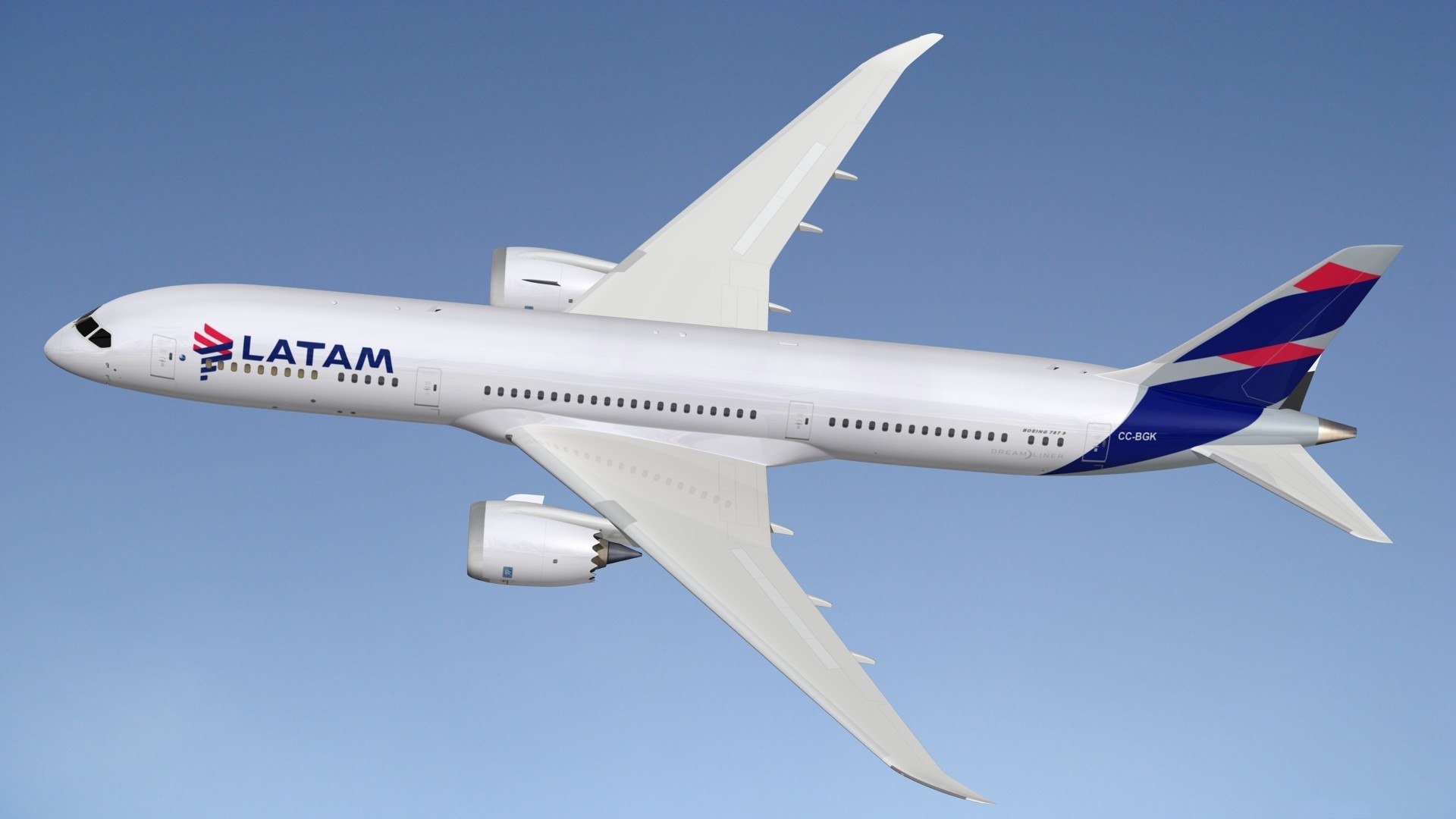 3D Model Boeing 789 Latam - TurboSquid 2153504