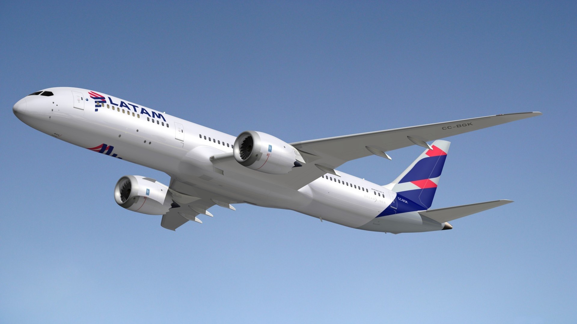 3D Model Boeing 789 Latam - TurboSquid 2153504