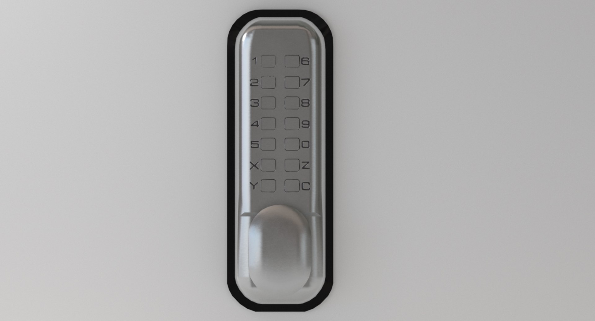 Keypad Door Lock 3d Max