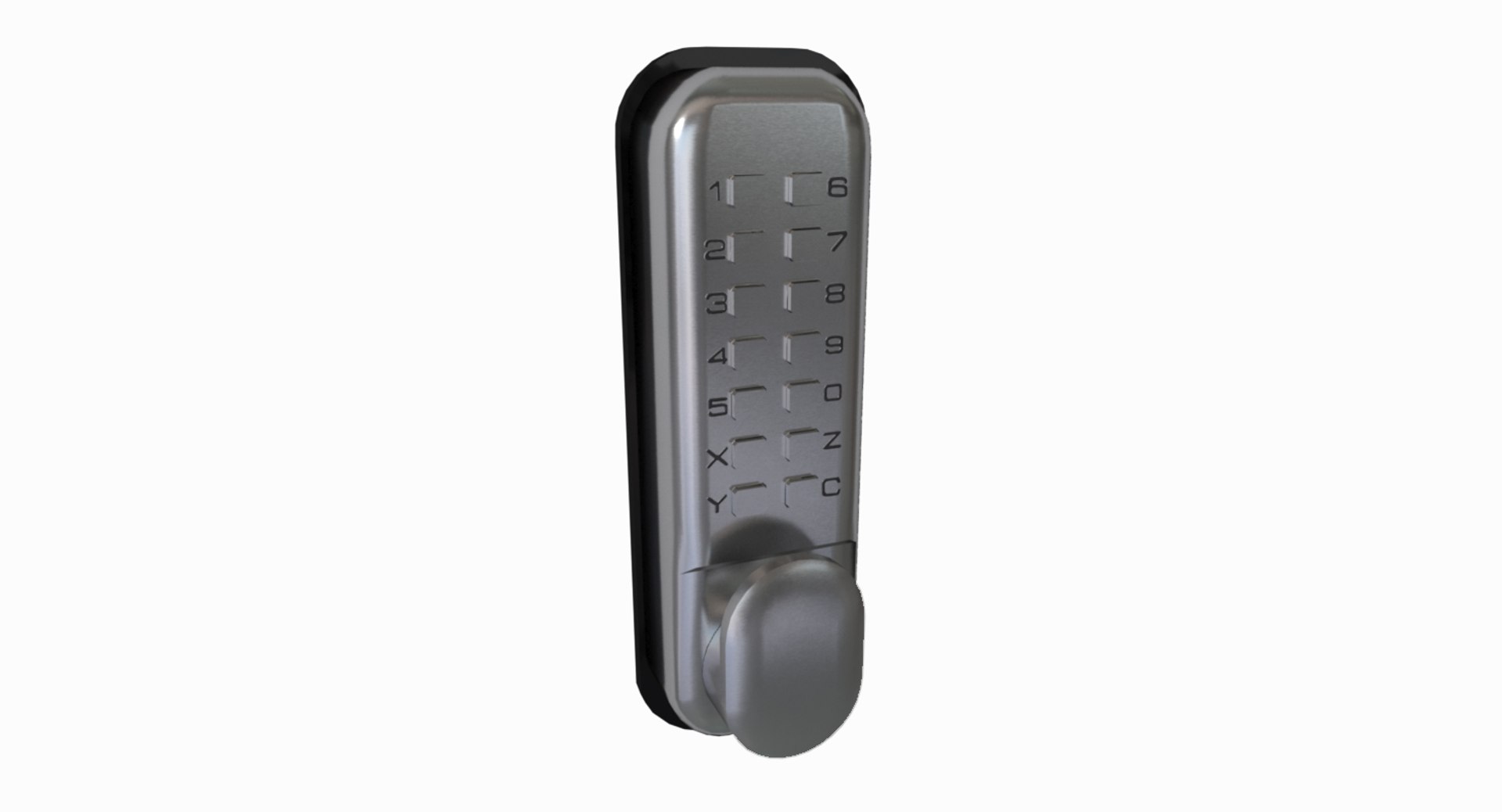 Keypad Door Lock 3d Max