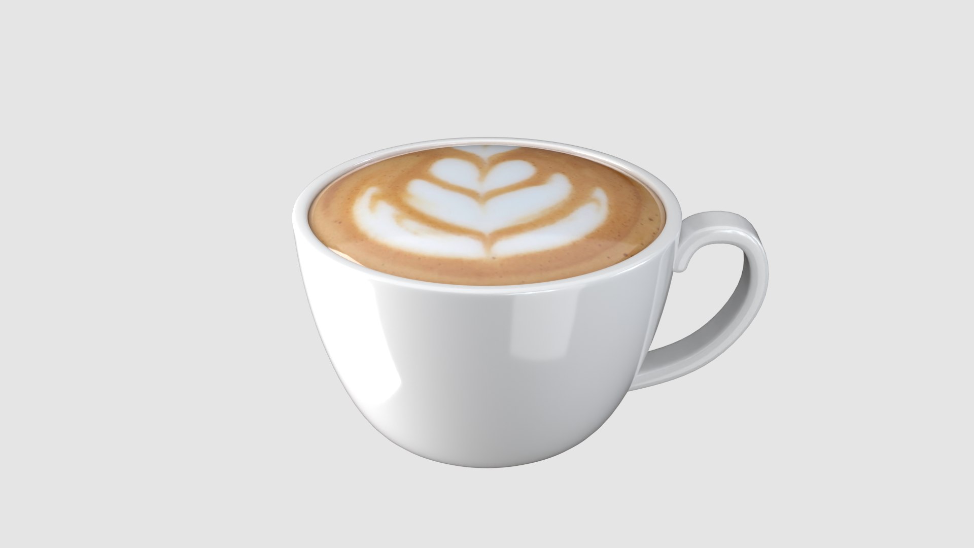 3D Coffee Latte - TurboSquid 2410329