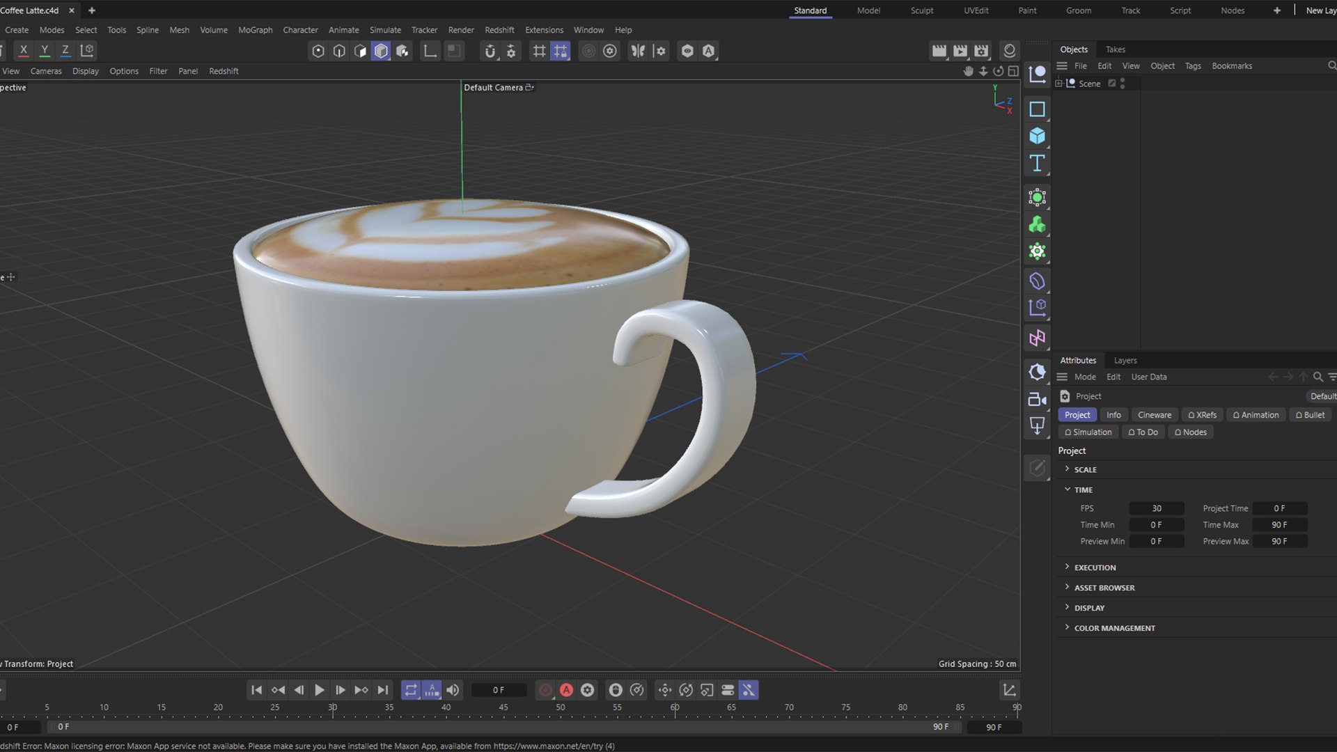 3D Coffee Latte - TurboSquid 2410329