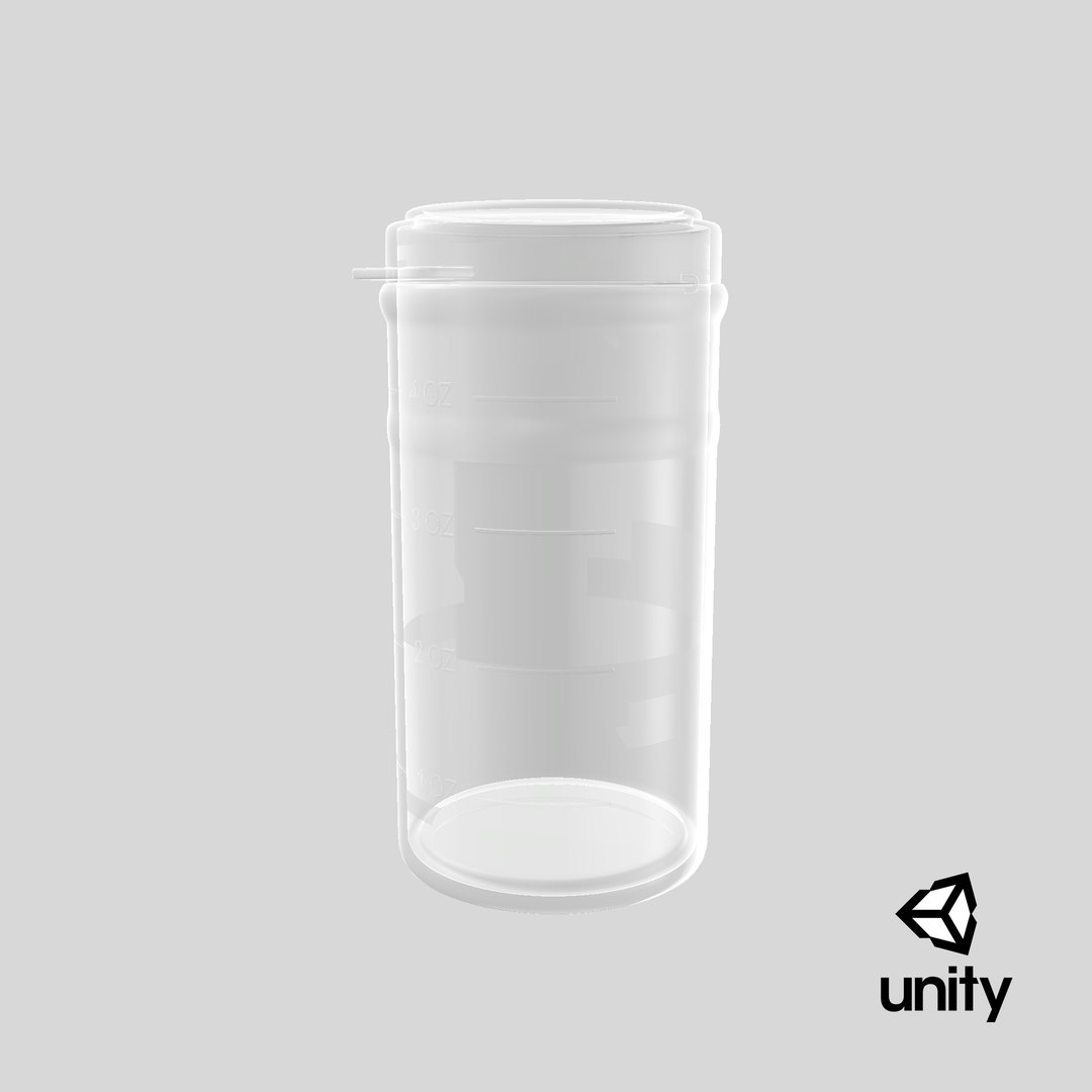 3D Pill Pod Hinge Top Vial 4oz Empty - TurboSquid 2049113