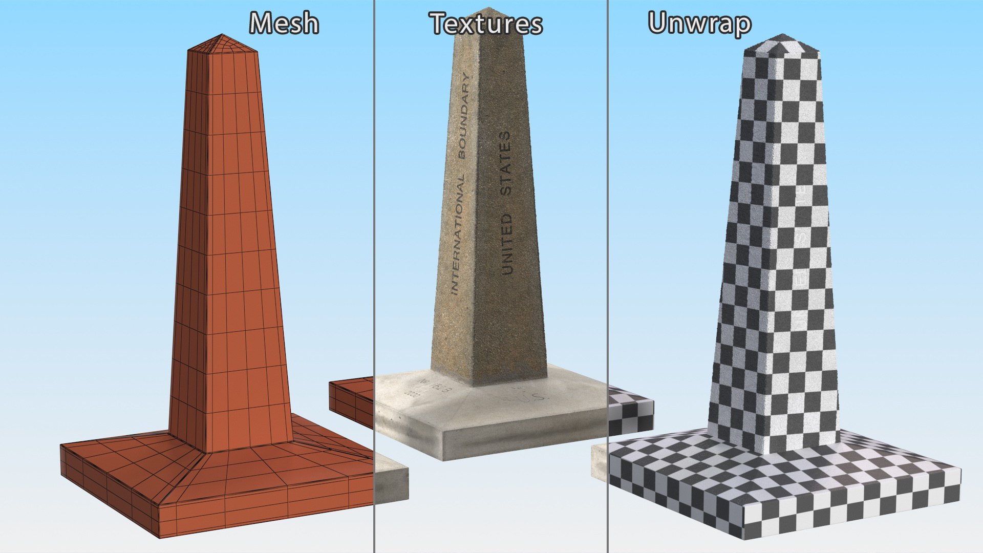 3D Border Posts Collection model - TurboSquid 2021432