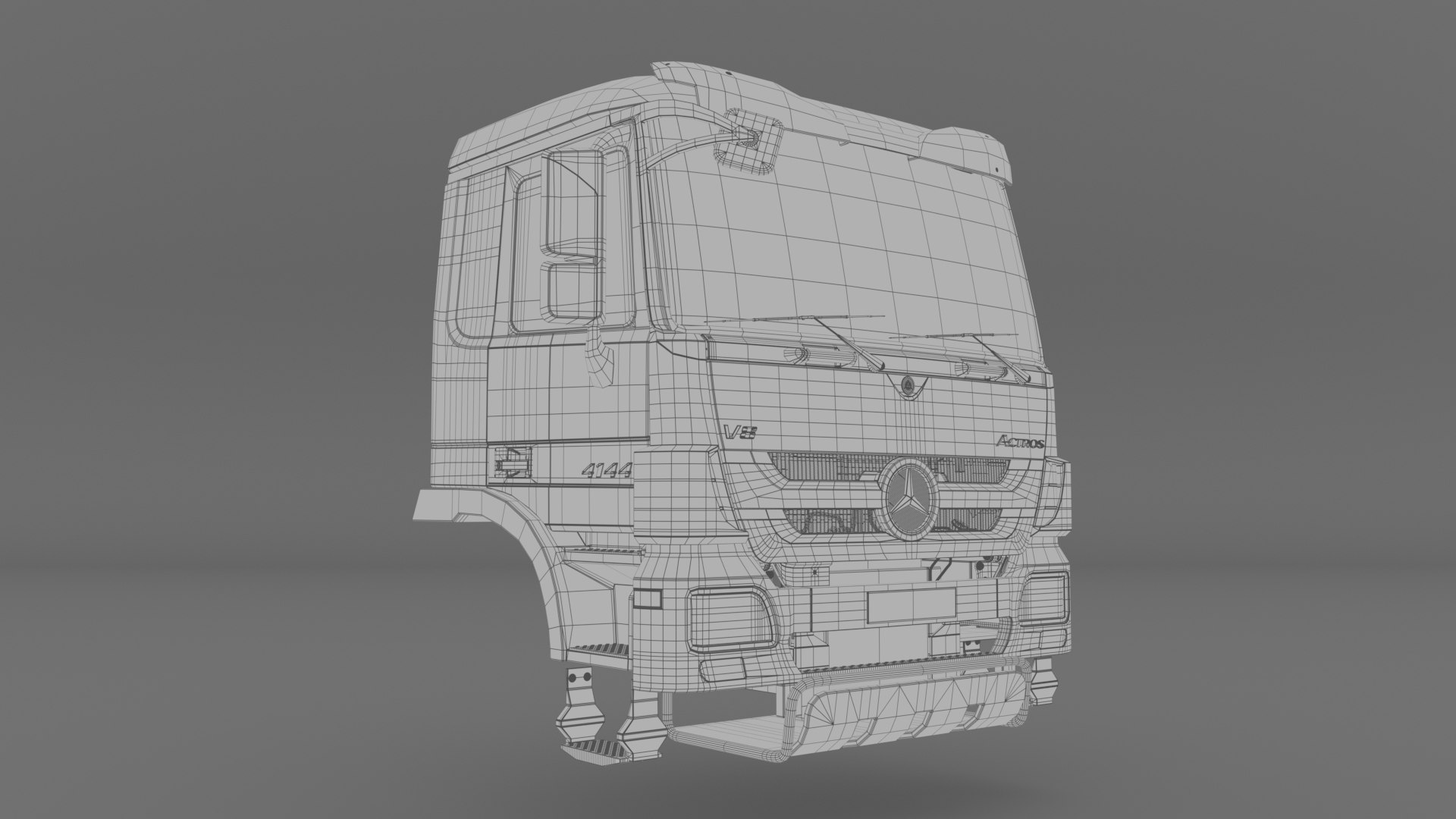 3D Mercedes Actros 4144 Head Only Model - TurboSquid 2424301