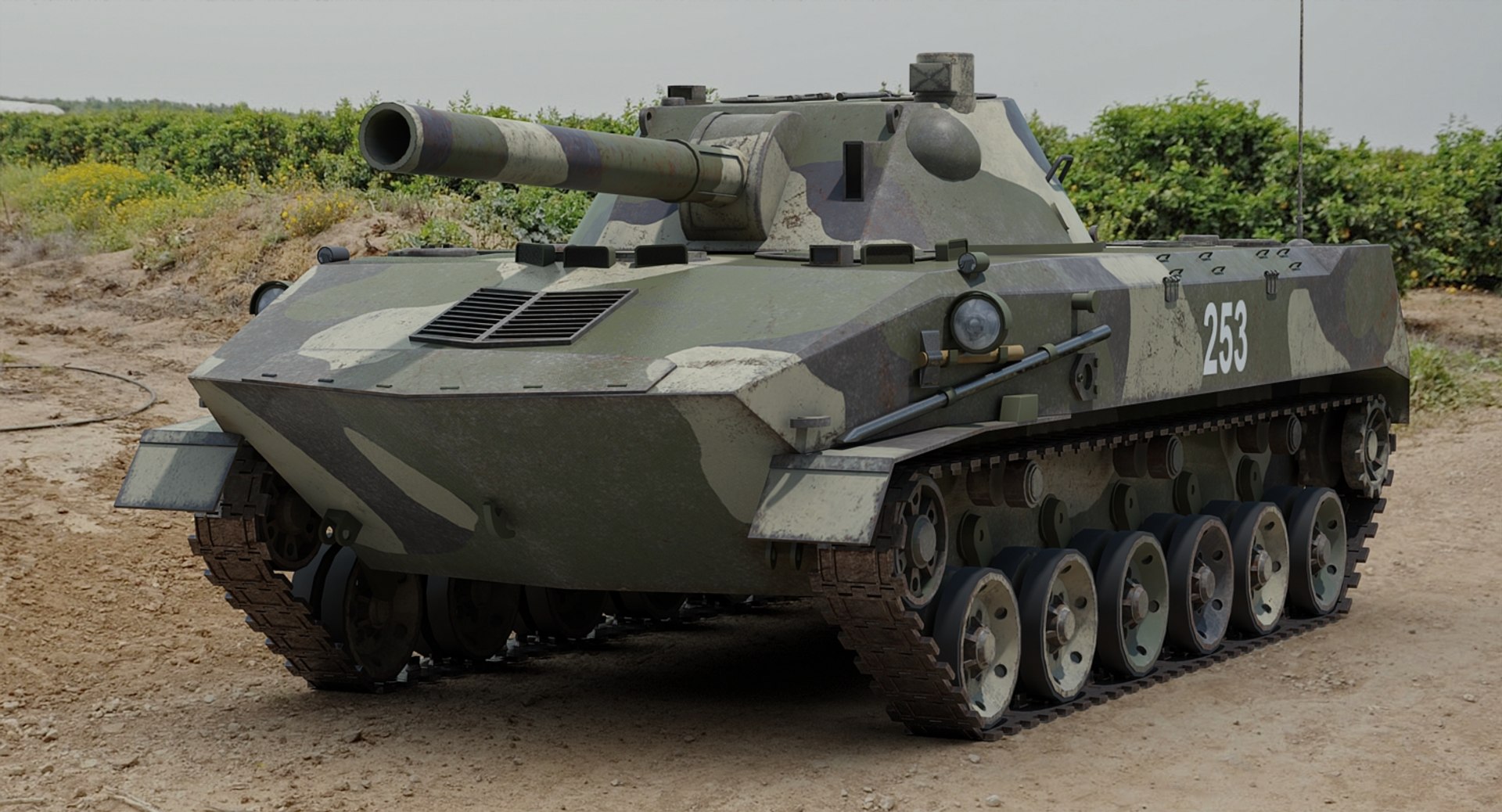 3d 3ds Soviet 2s9 Nona