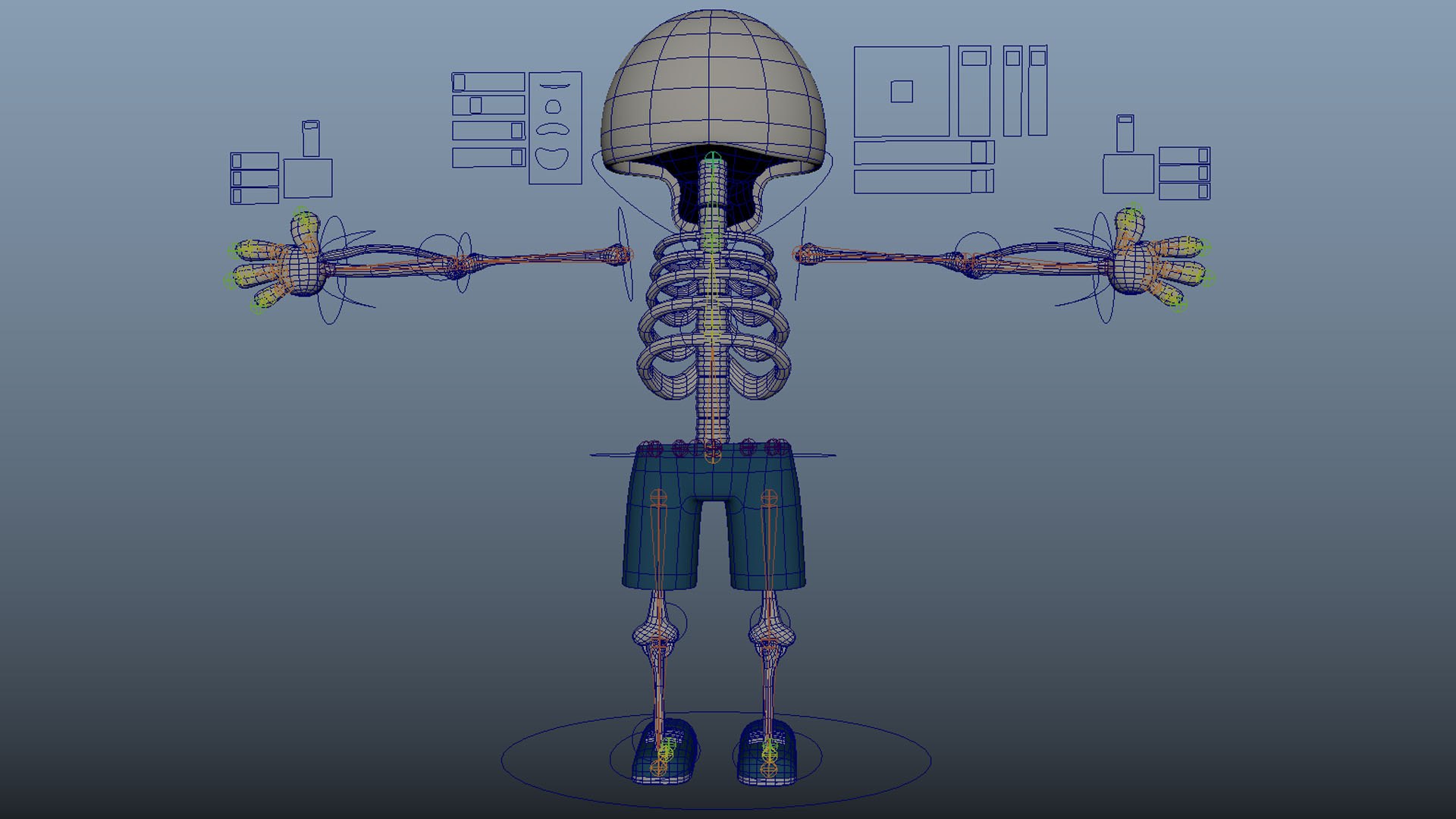 3D Mr Skeleton - Rigged - TurboSquid 1941634