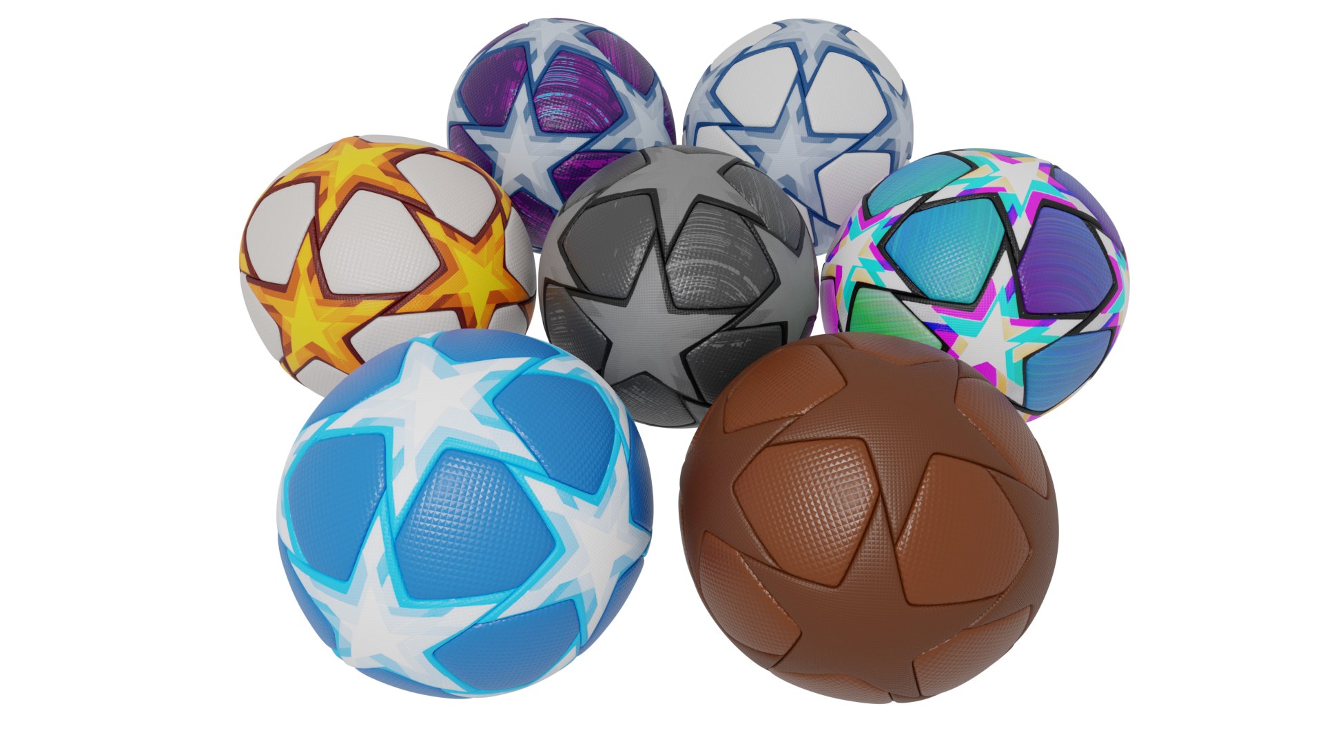 3D European Continental League Ball Model - TurboSquid 1956205