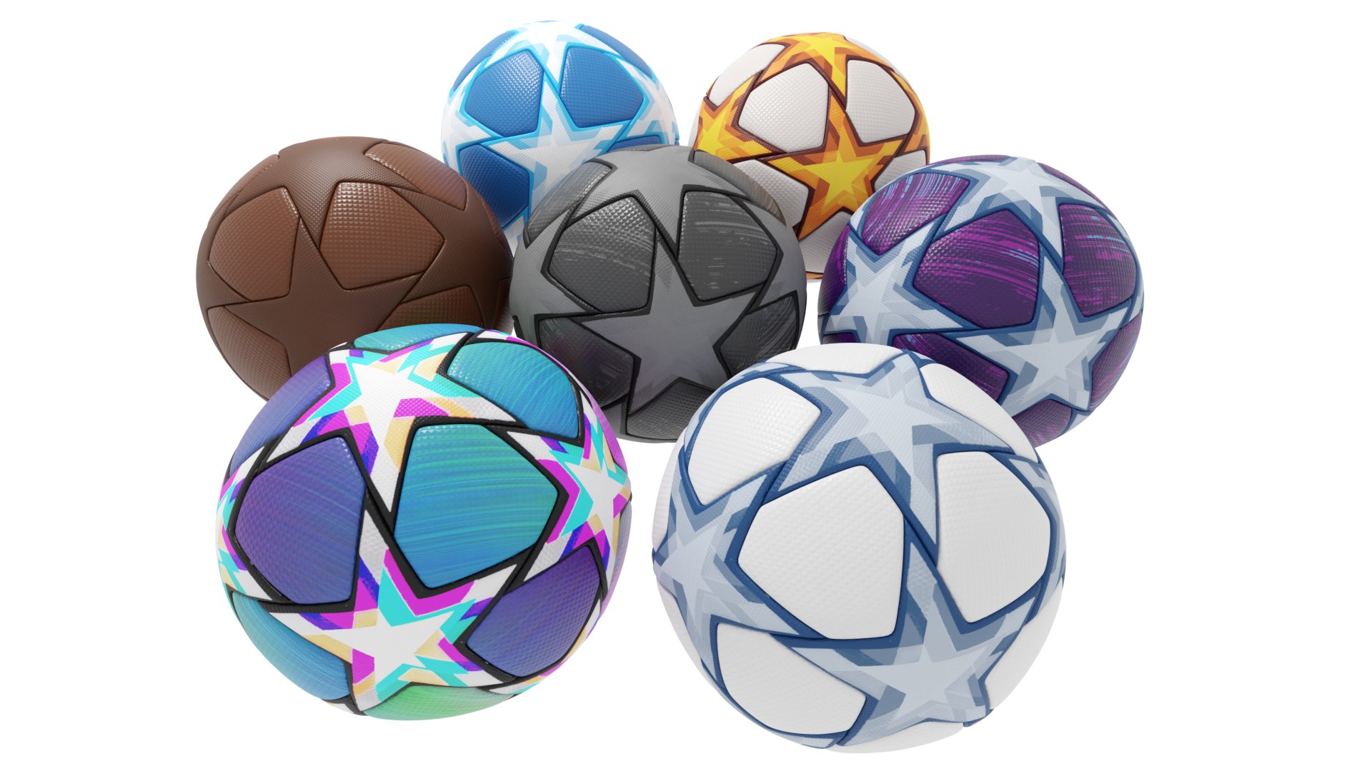 3D European Continental League Ball Model - TurboSquid 1956205