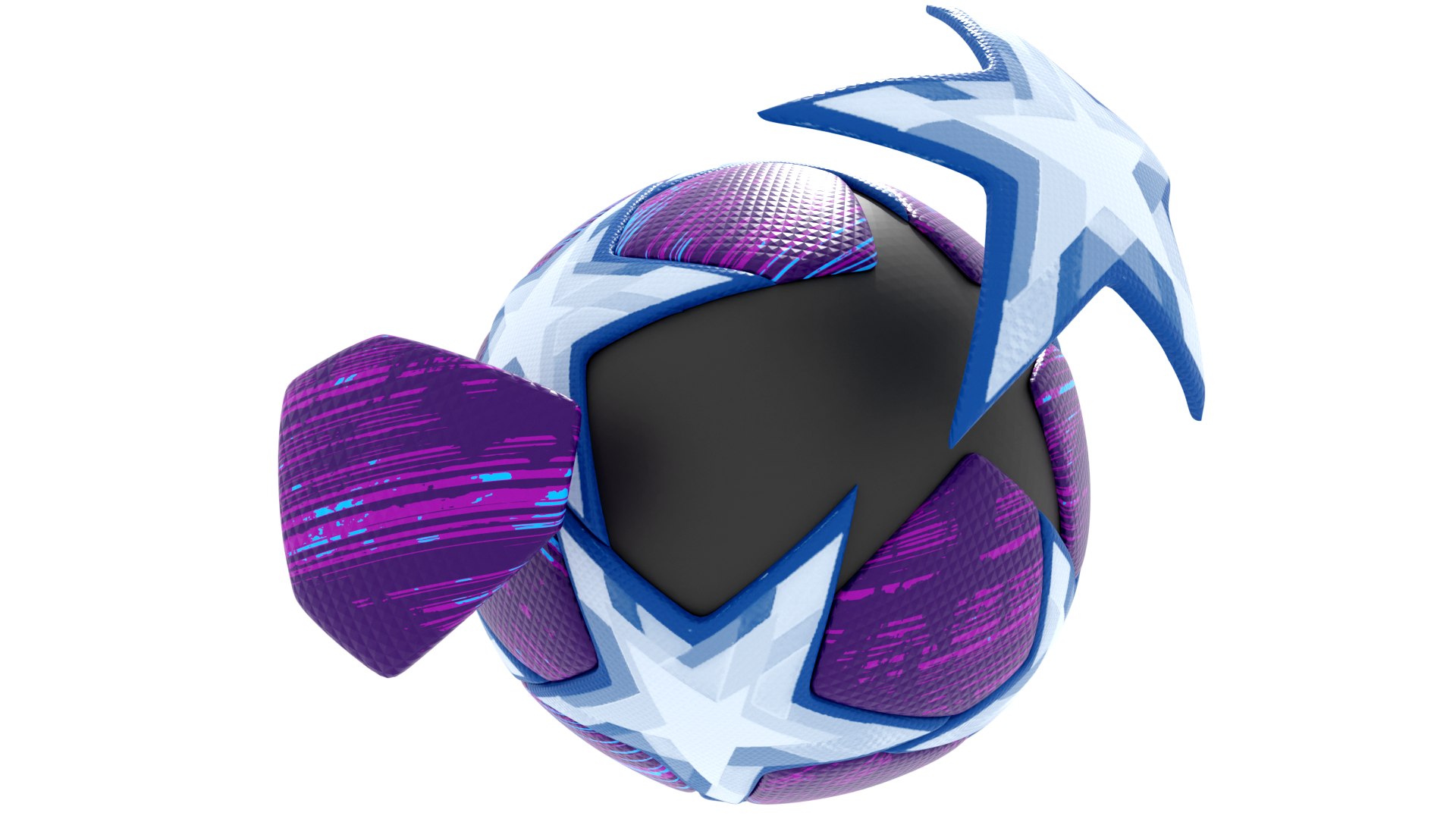 3D European Continental League Ball Model - TurboSquid 1956205