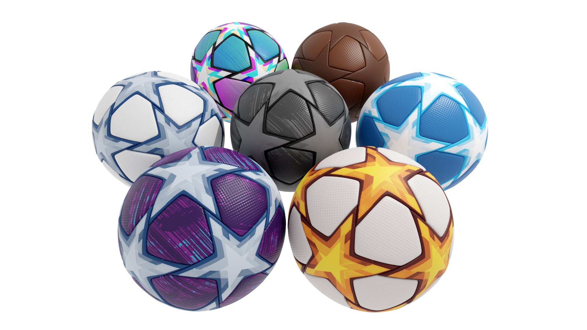 3D European Continental League Ball Model - TurboSquid 1956205