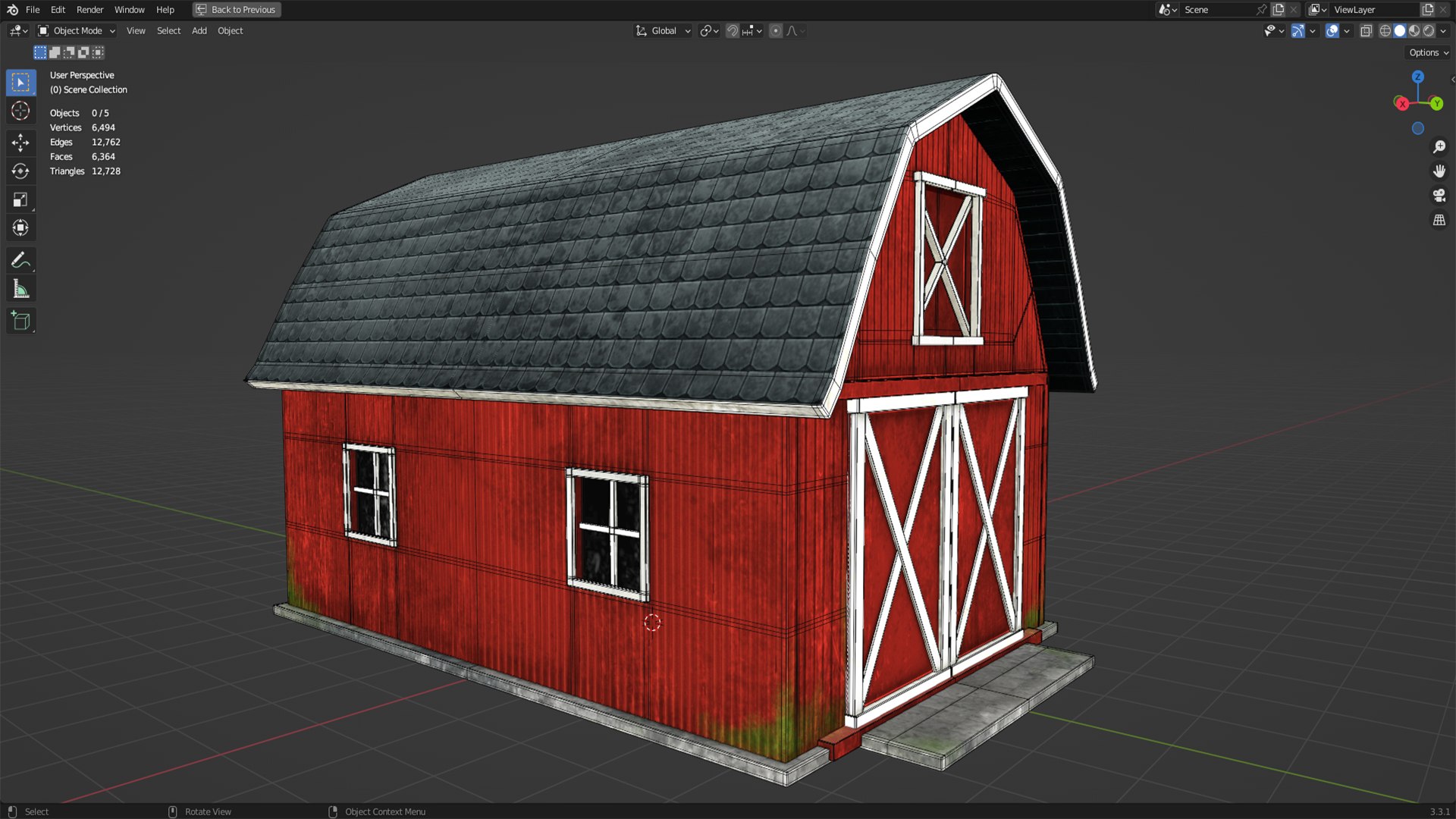 Barn 3D model - TurboSquid 2002830