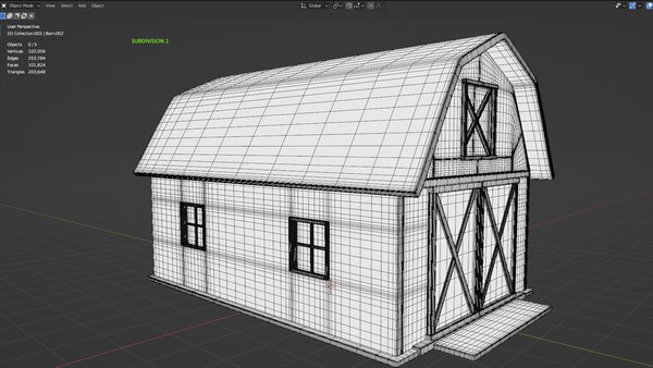 Barn 3D model - TurboSquid 2002830