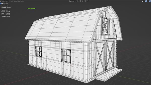 Barn 3D model - TurboSquid 2002830