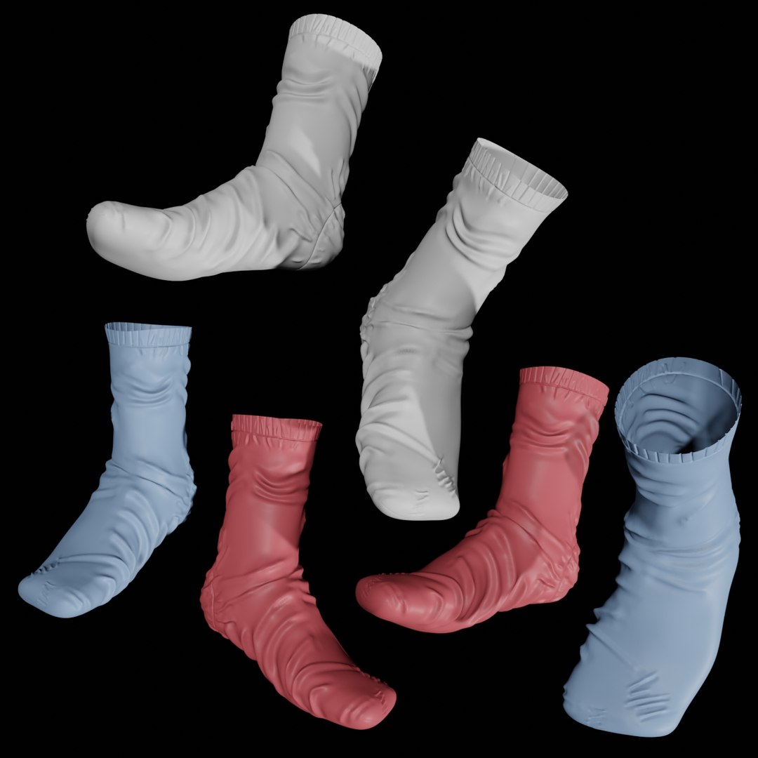 Socks 3D model - TurboSquid 1848282